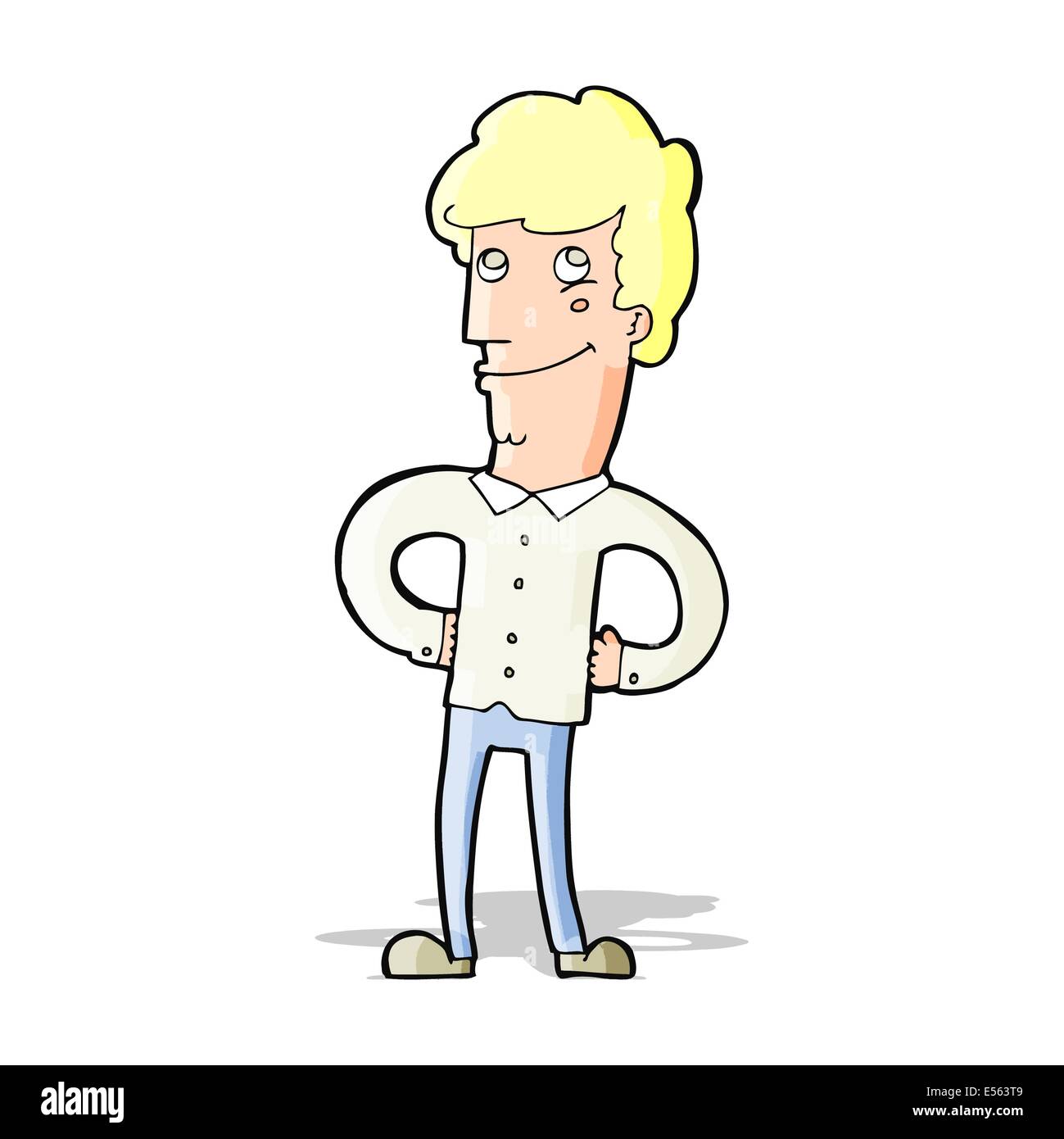 cartoon happy man Stock Vector Image & Art - Alamy