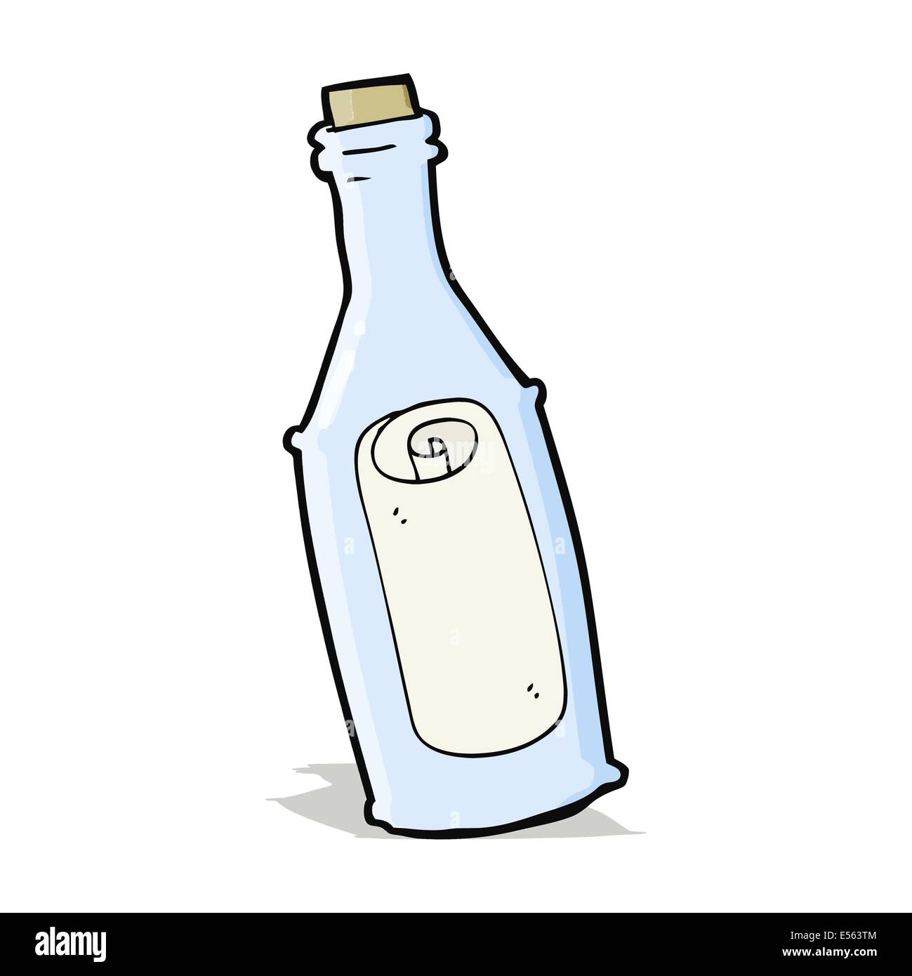 cartoon message in bottle Stock Vector Image & Art - Alamy