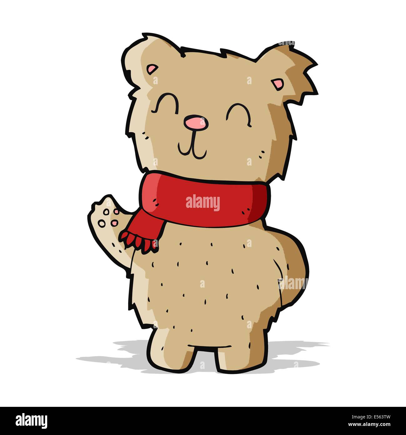 cartoon waving teddy bear Stock Vector Image & Art - Alamy