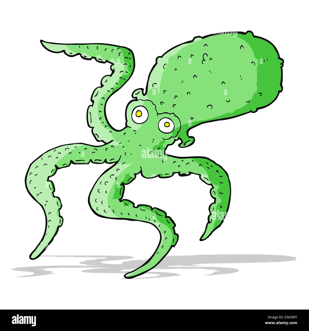 Crazy octopus Stock Vector Images - Alamy
