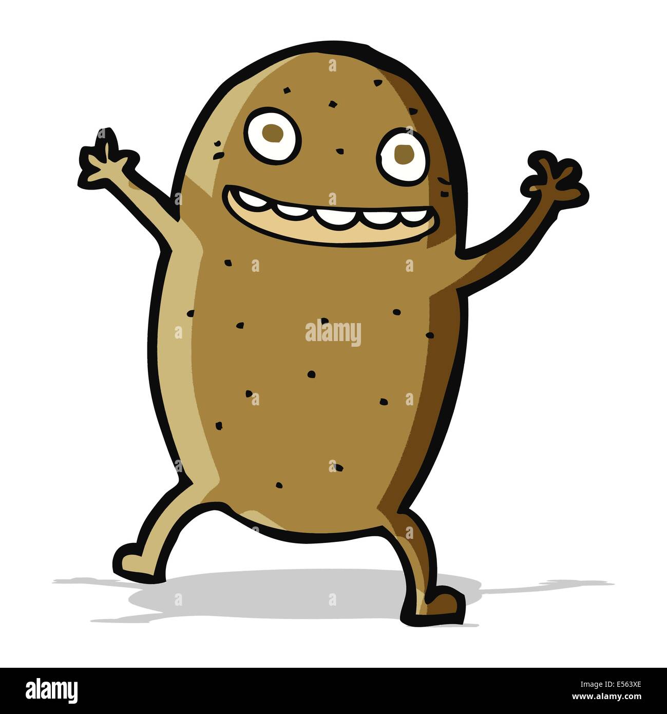 cartoon happy potato Stock Vector Image & Art - Alamy