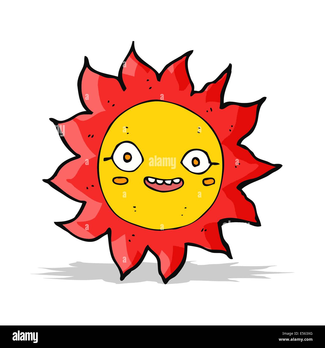 cartoon happy sun Stock Vector Image & Art - Alamy