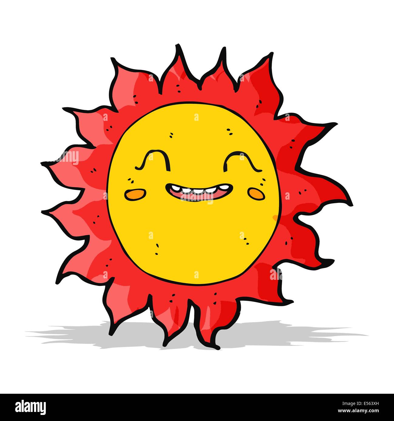 cartoon happy sun Stock Vector Image & Art - Alamy