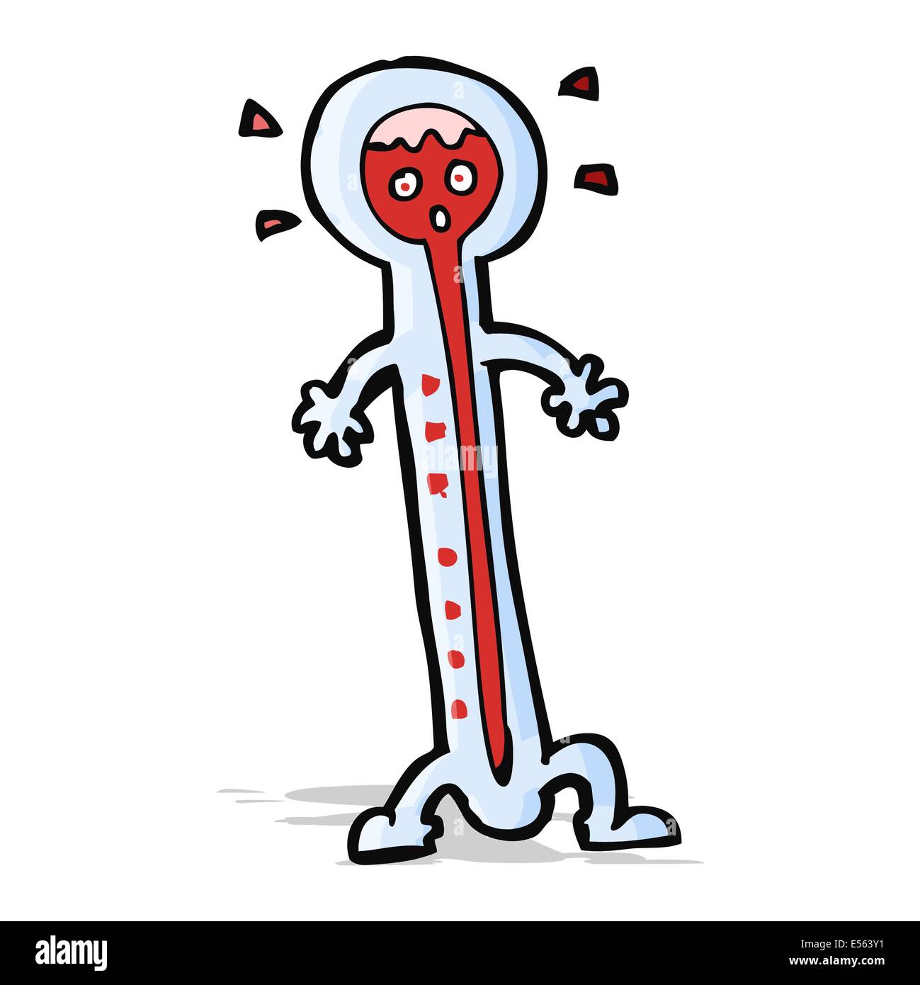 cartoon hot thermometer Stock Vector Image & Art - Alamy