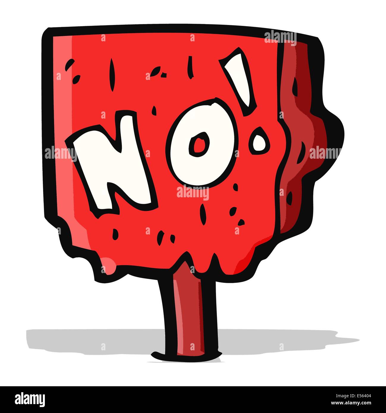 cartoon no sign Stock Vector Image & Art - Alamy