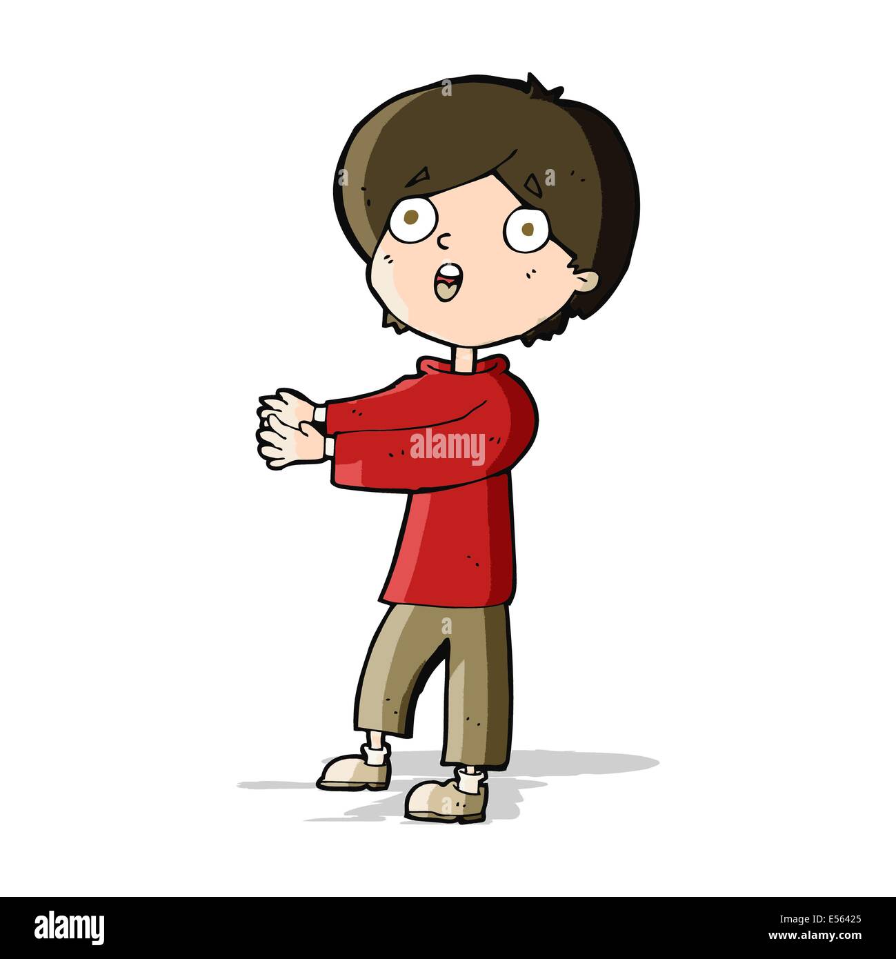 cartoon shocked boy Stock Vector Image & Art - Alamy