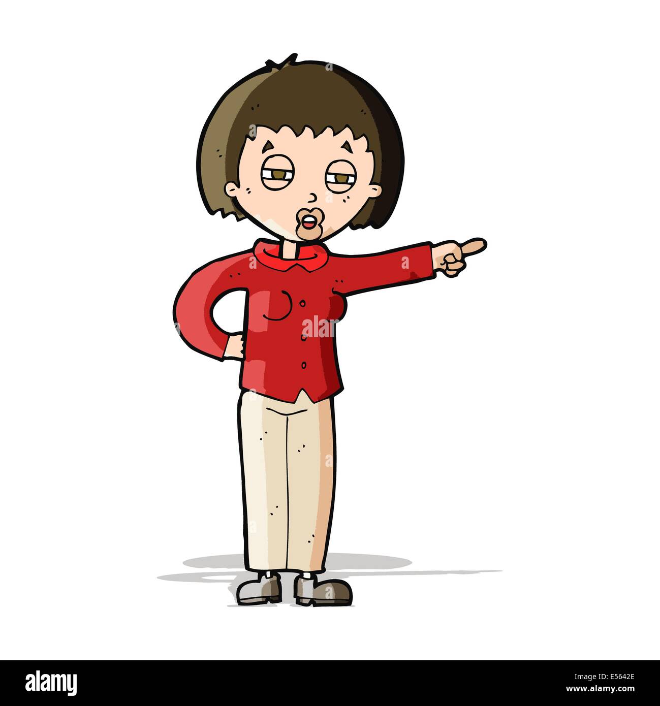 cartoon woman telling off Stock Vector Image & Art - Alamy
