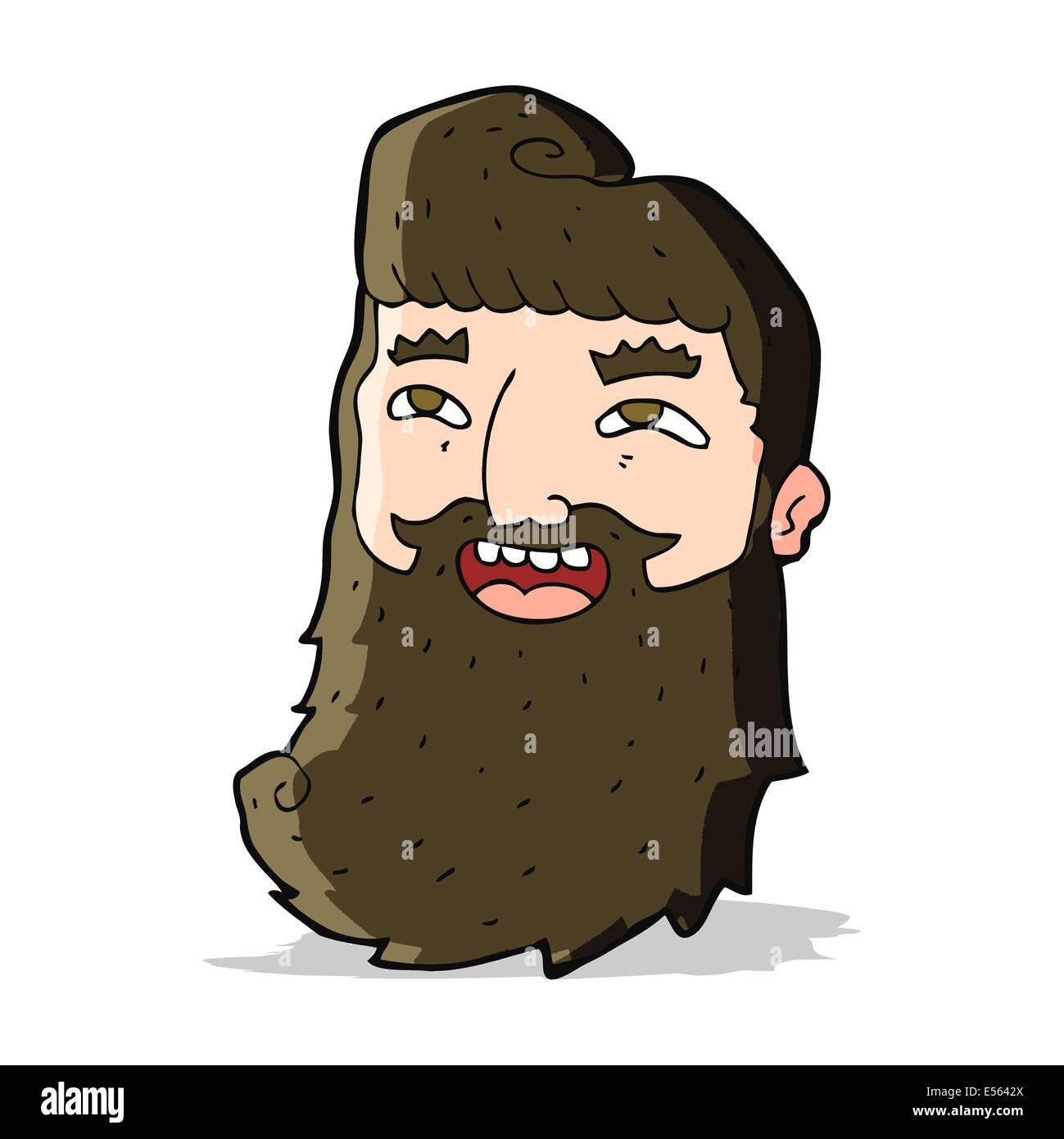 cartoon laughing bearded man Stock Vector Image & Art - Alamy