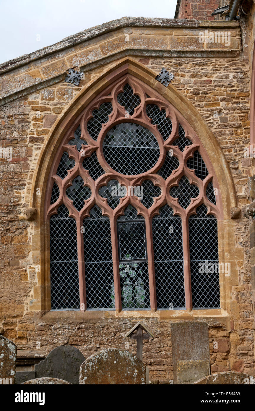Replaced south aisle window, St. Margaret`s Church, Crick ...
