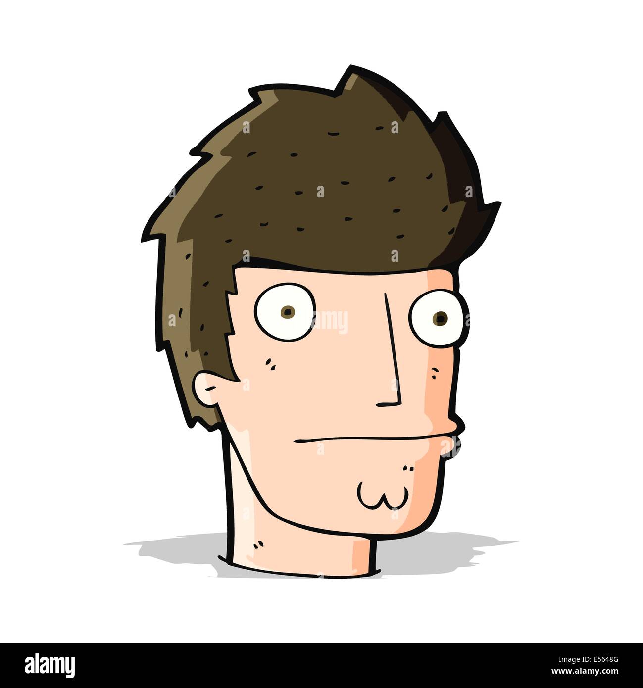 cartoon nervous man Stock Vector Image & Art - Alamy