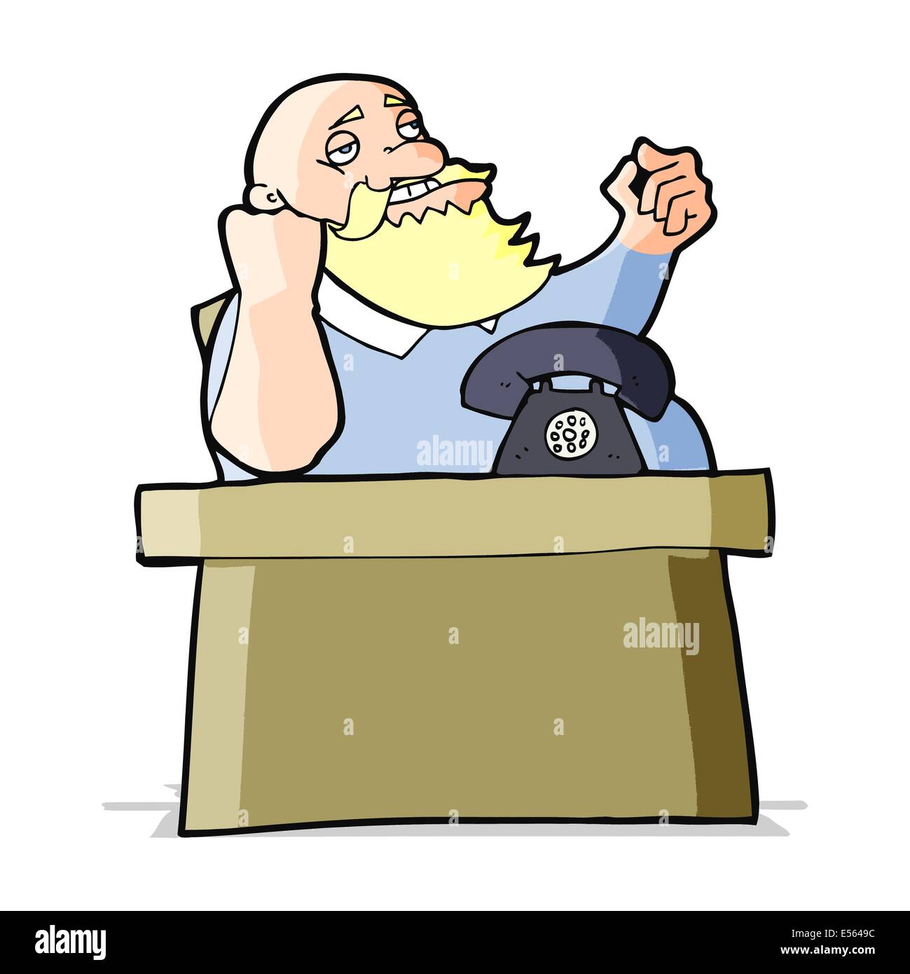 cartoon arrogant boss man Stock Vector Image & Art - Alamy