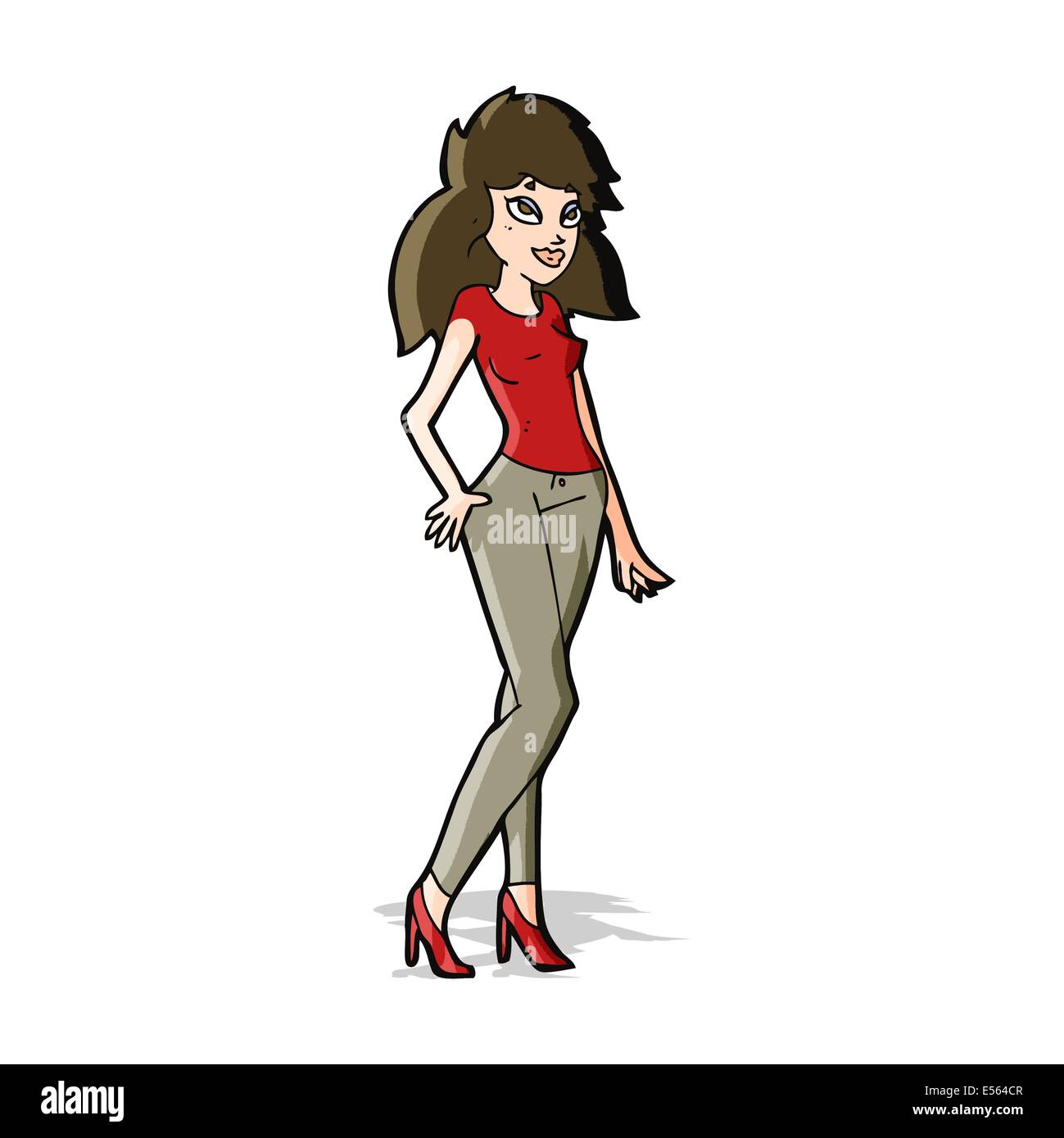 cartoon pretty woman Stock Vector Image & Art - Alamy