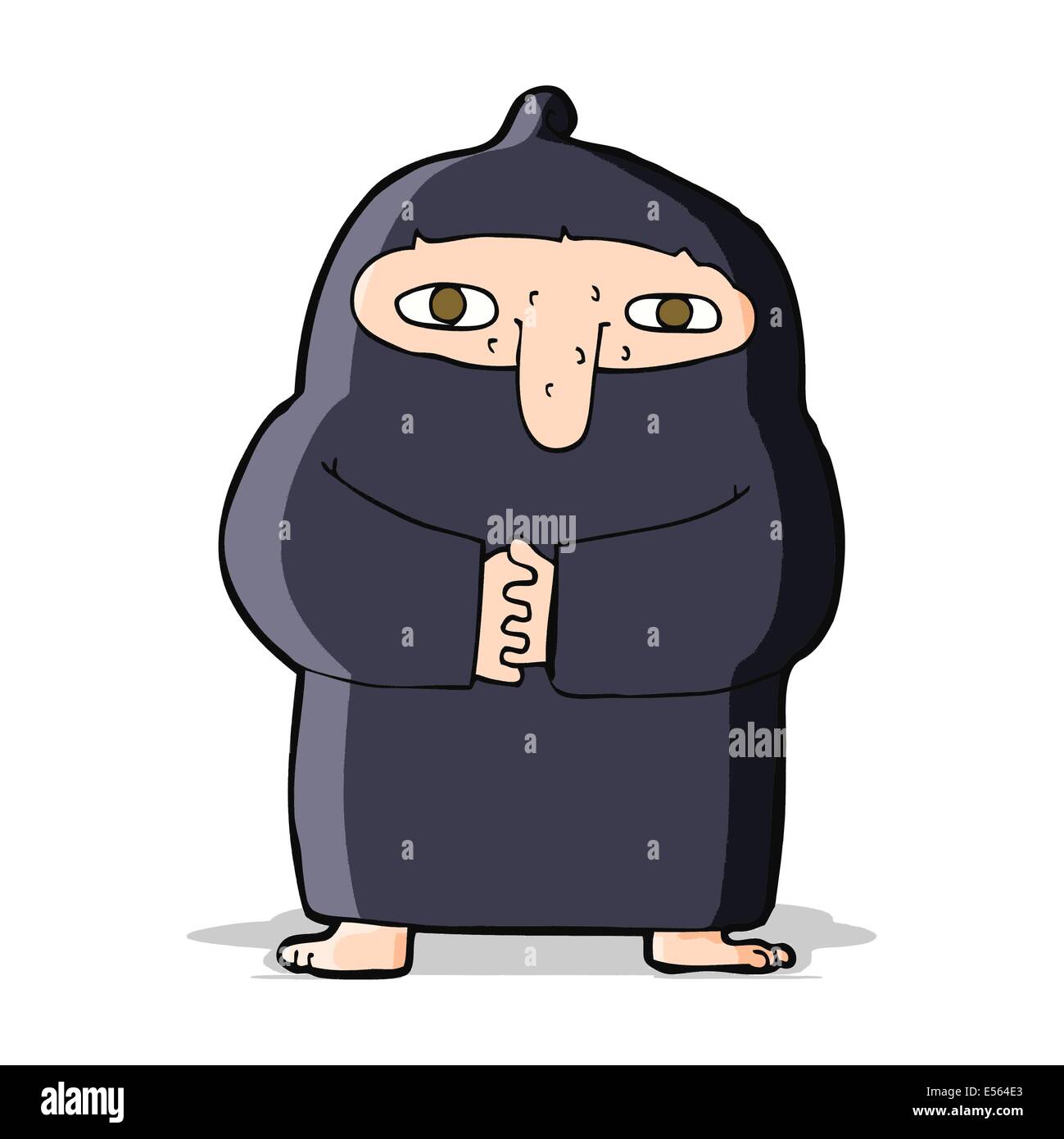 cartoon monk in robe Stock Vector Image & Art - Alamy