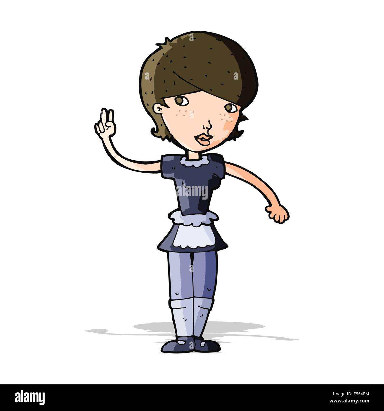 cartoon waitress taking order Stock Vector Image & Art - Alamy