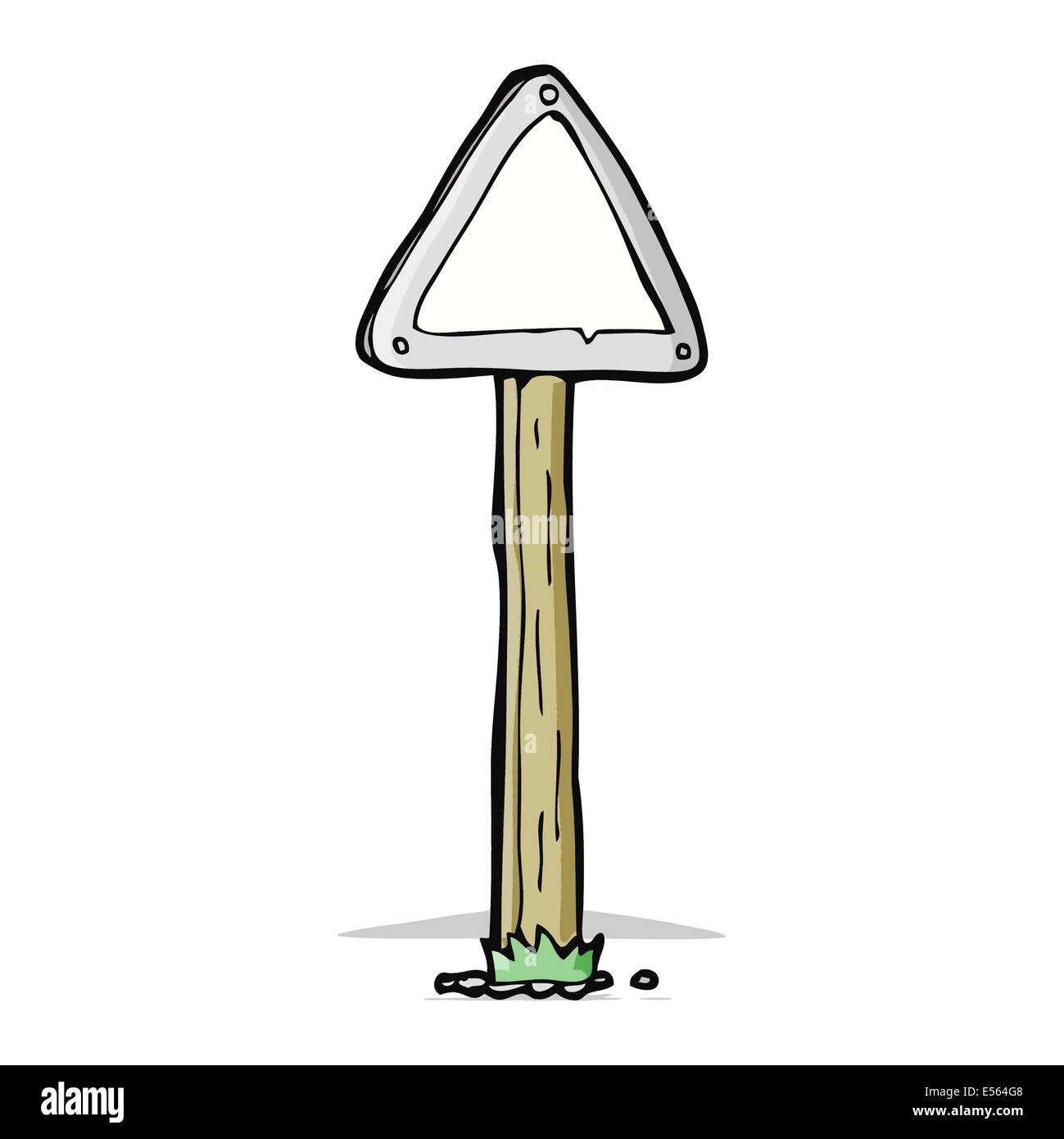 cartoon road sign Stock Vector Image & Art - Alamy