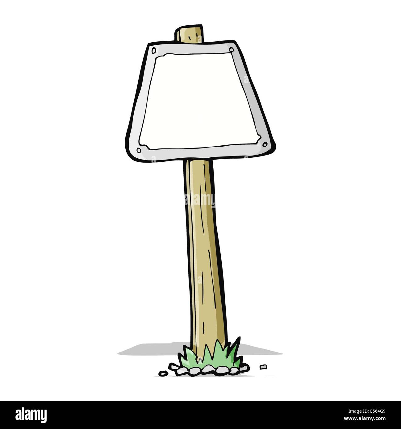 cartoon road sign Stock Vector Image & Art - Alamy