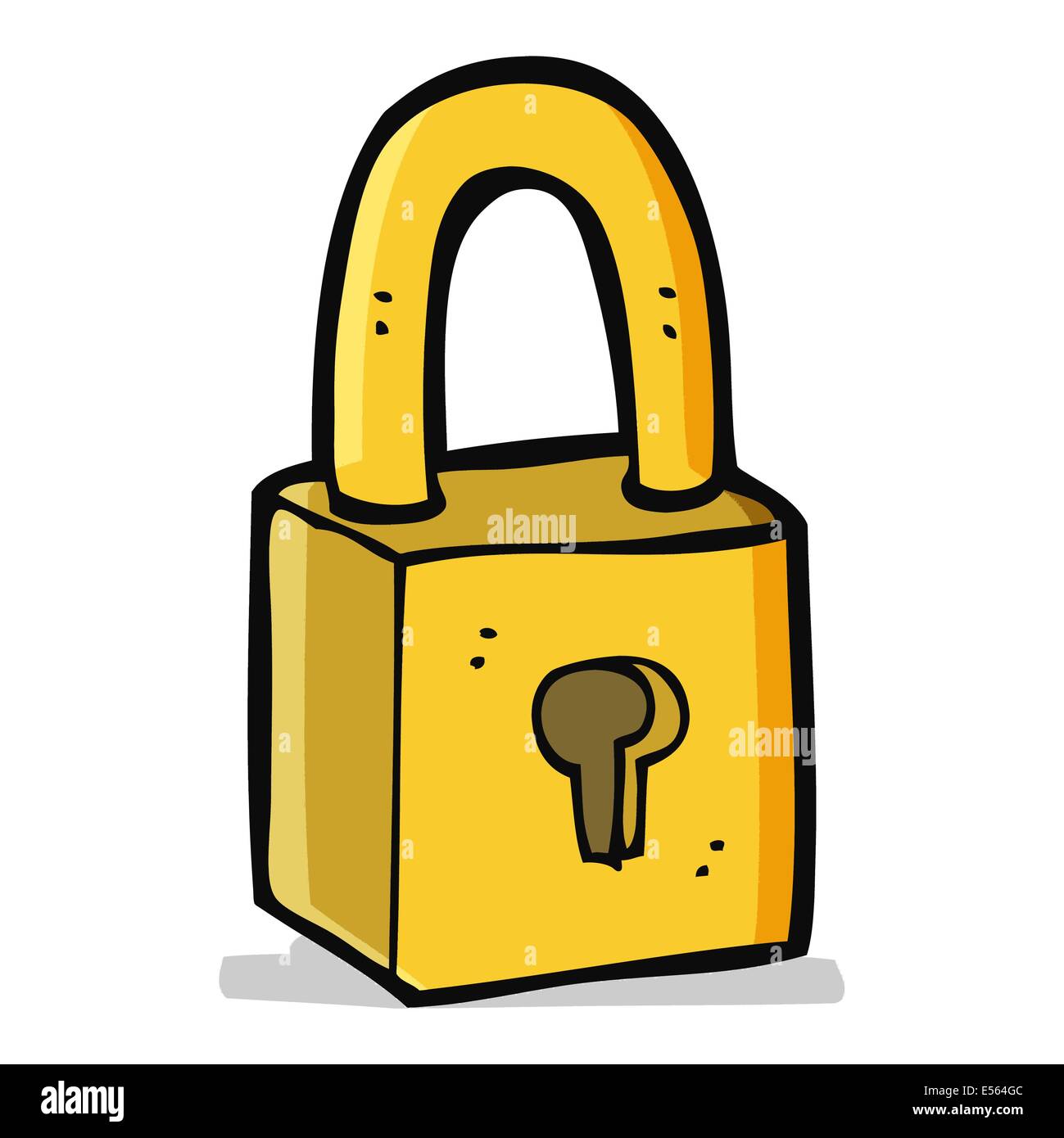 Cartoon padlock and Cut Out Stock Images & Pictures - Alamy