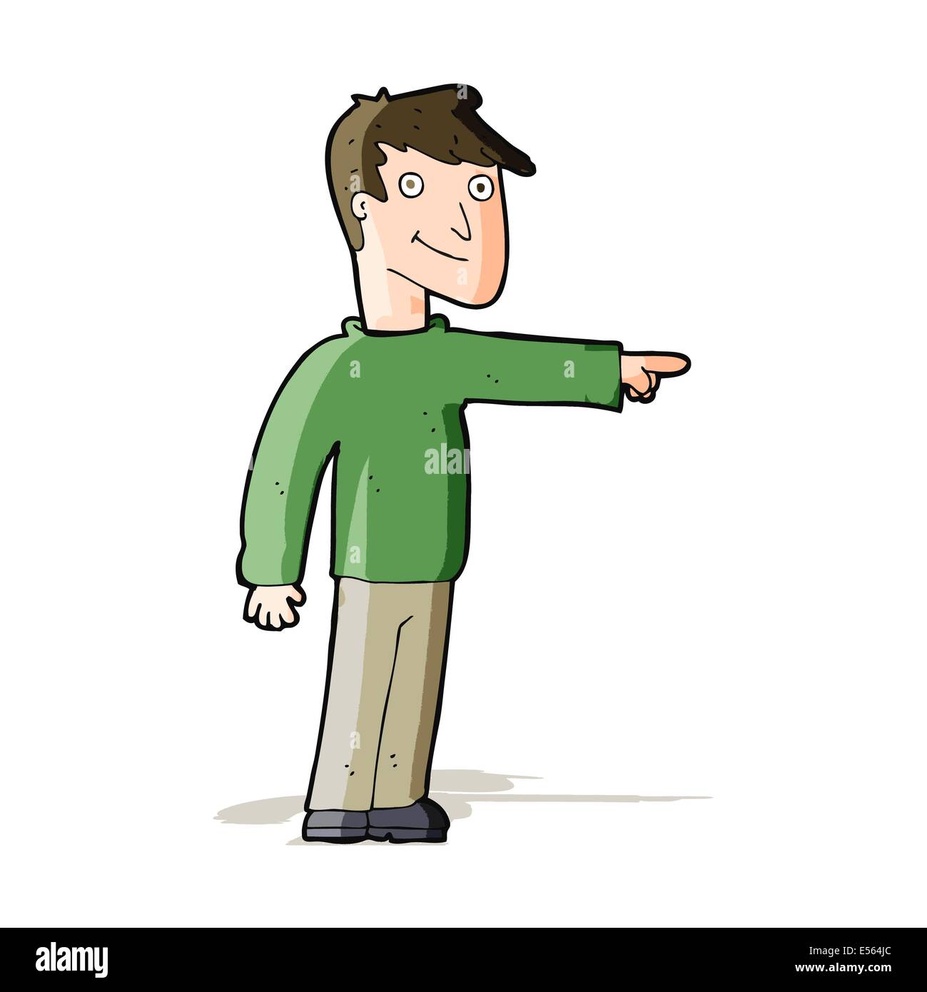cartoon man pointing Stock Vector Image & Art - Alamy