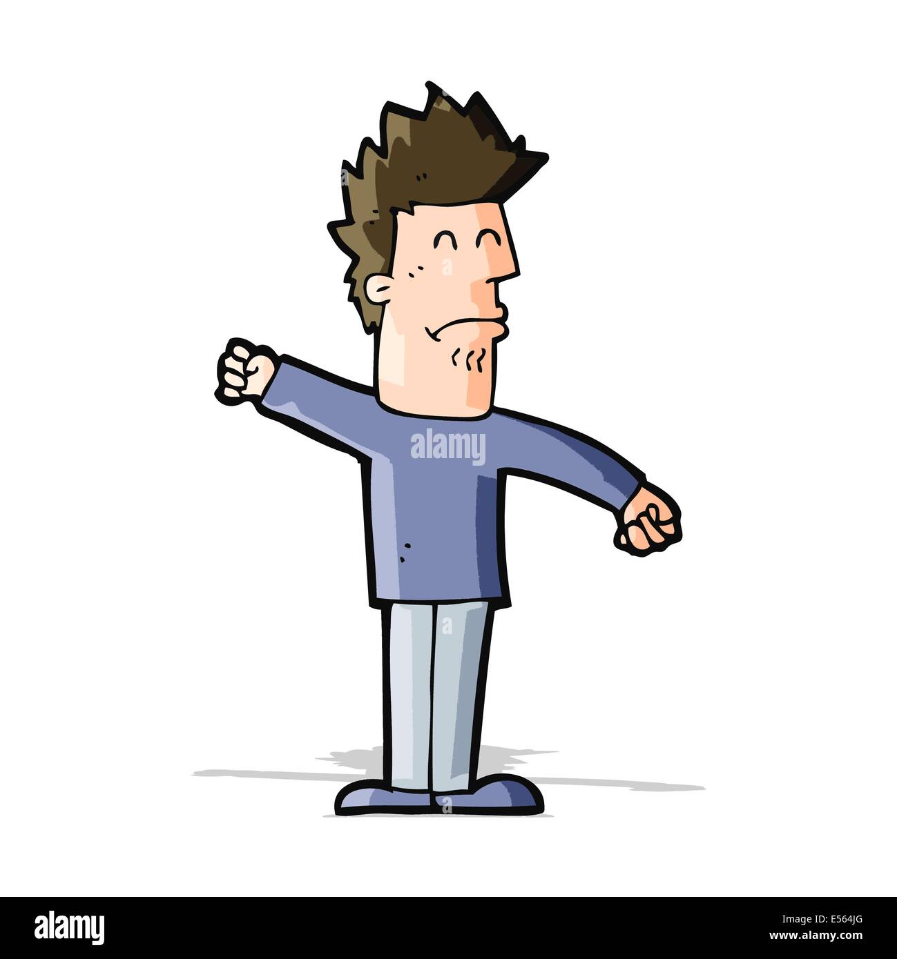 cartoon stressed man Stock Vector Image & Art - Alamy