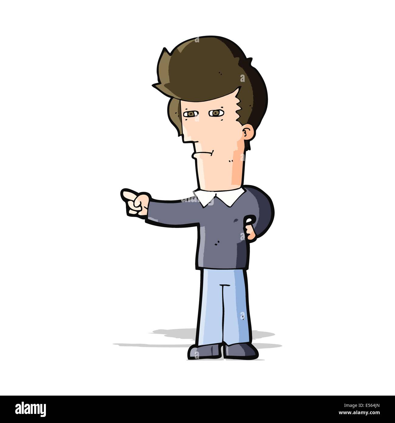 cartoon man pointing Stock Vector Image & Art - Alamy