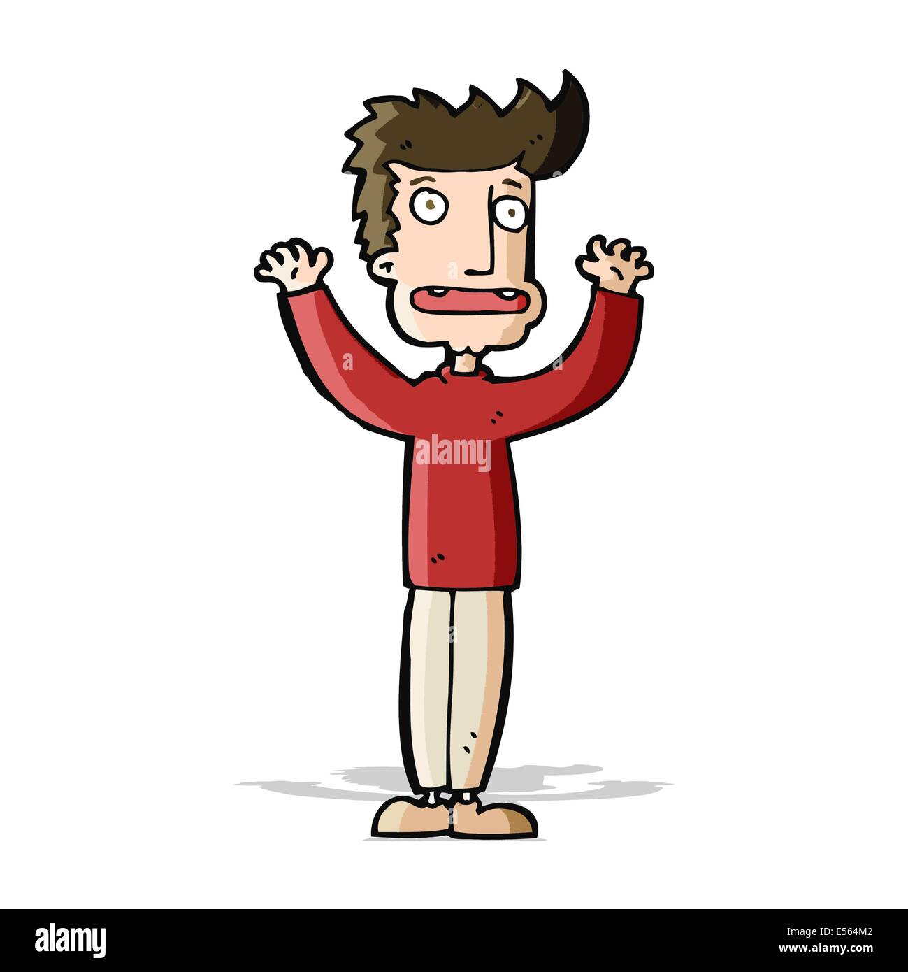 cartoon stressed man Stock Vector Image & Art - Alamy