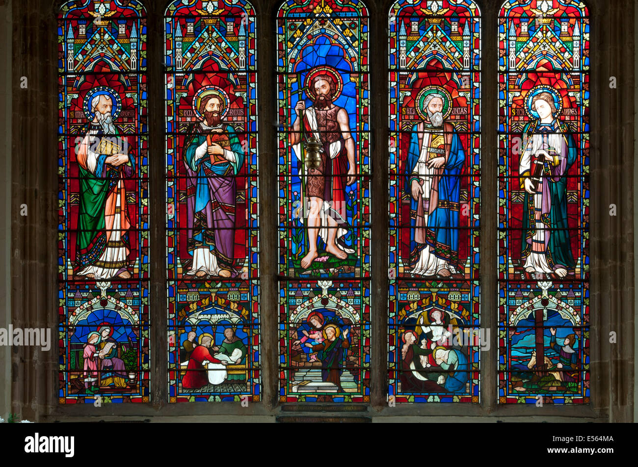 The East Window, St. Margaret`s Church, Crick, Northamptonshire ...