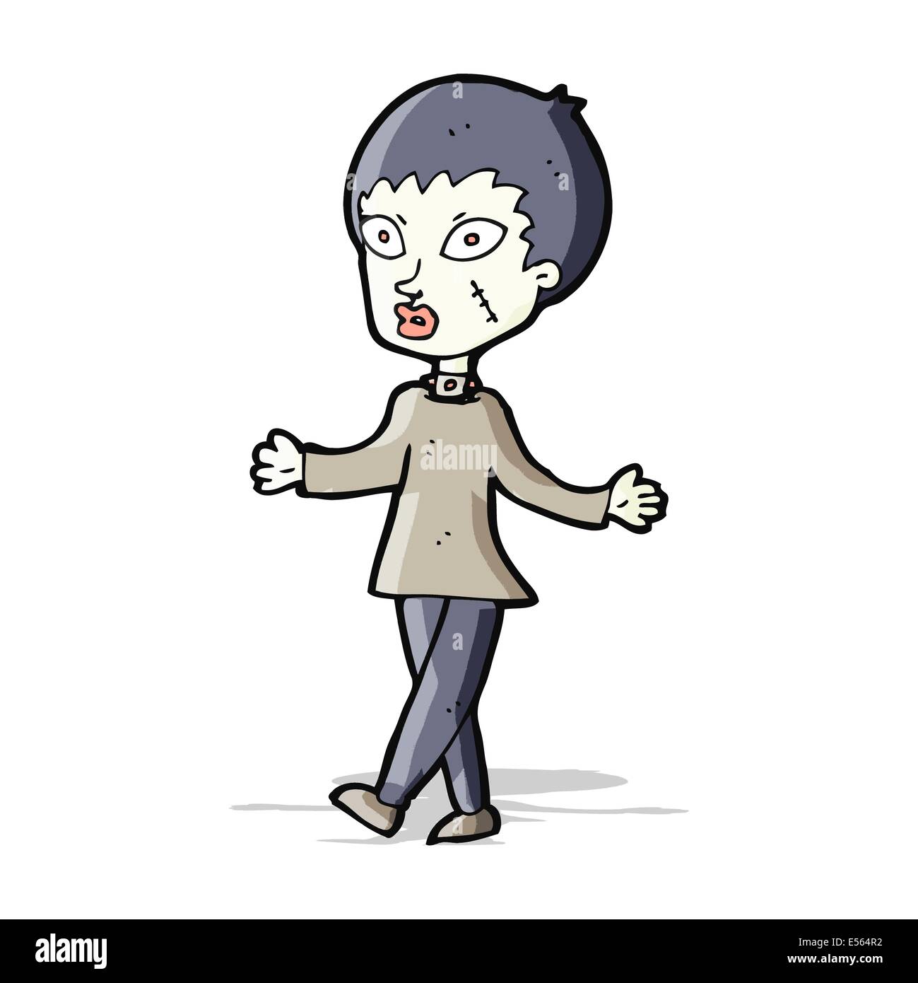 cartoon halloween zombie woman Stock Vector Image & Art - Alamy