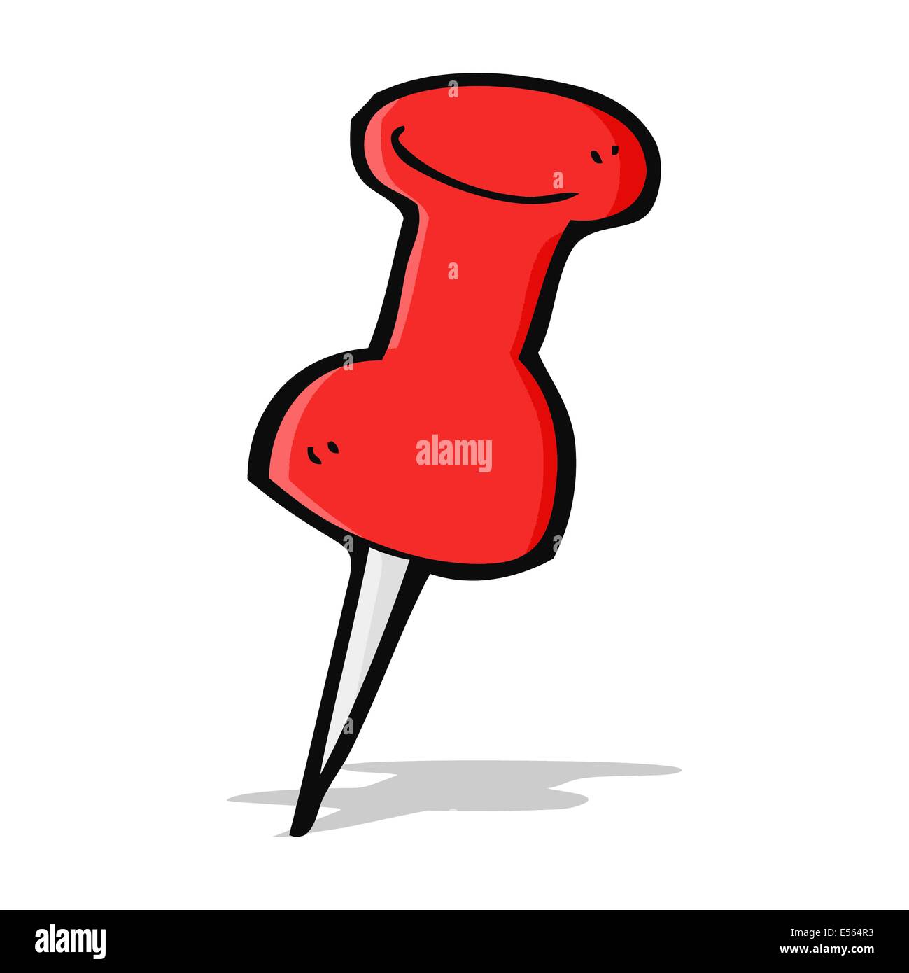 cartoon drawing pin Stock Vector Image & Art - Alamy