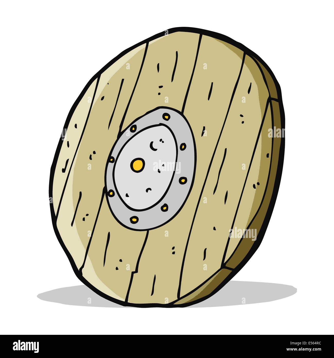 cartoon wooden shield Stock Vector Image & Art - Alamy