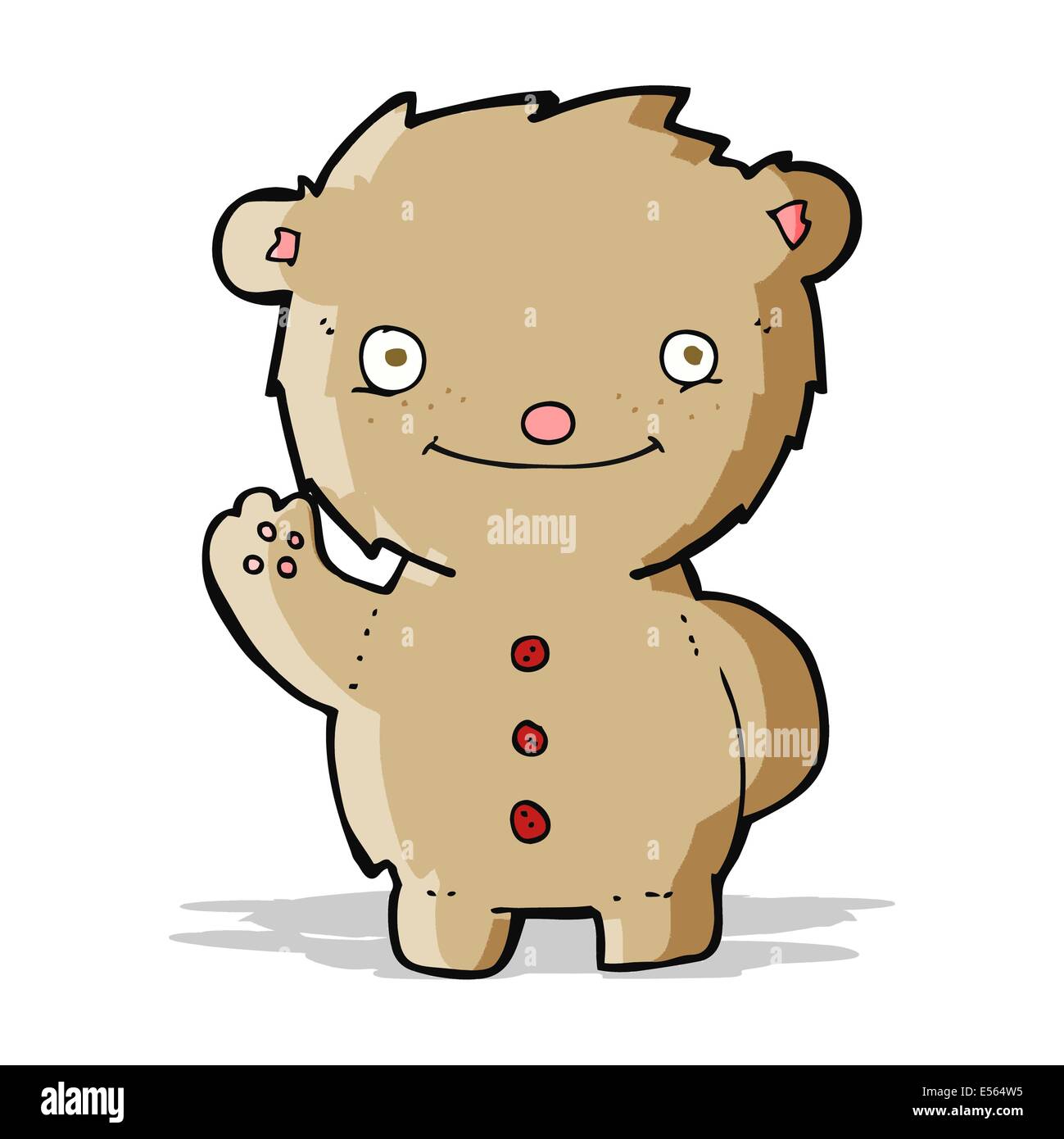 cartoon waving teddy bear Stock Vector Image & Art - Alamy