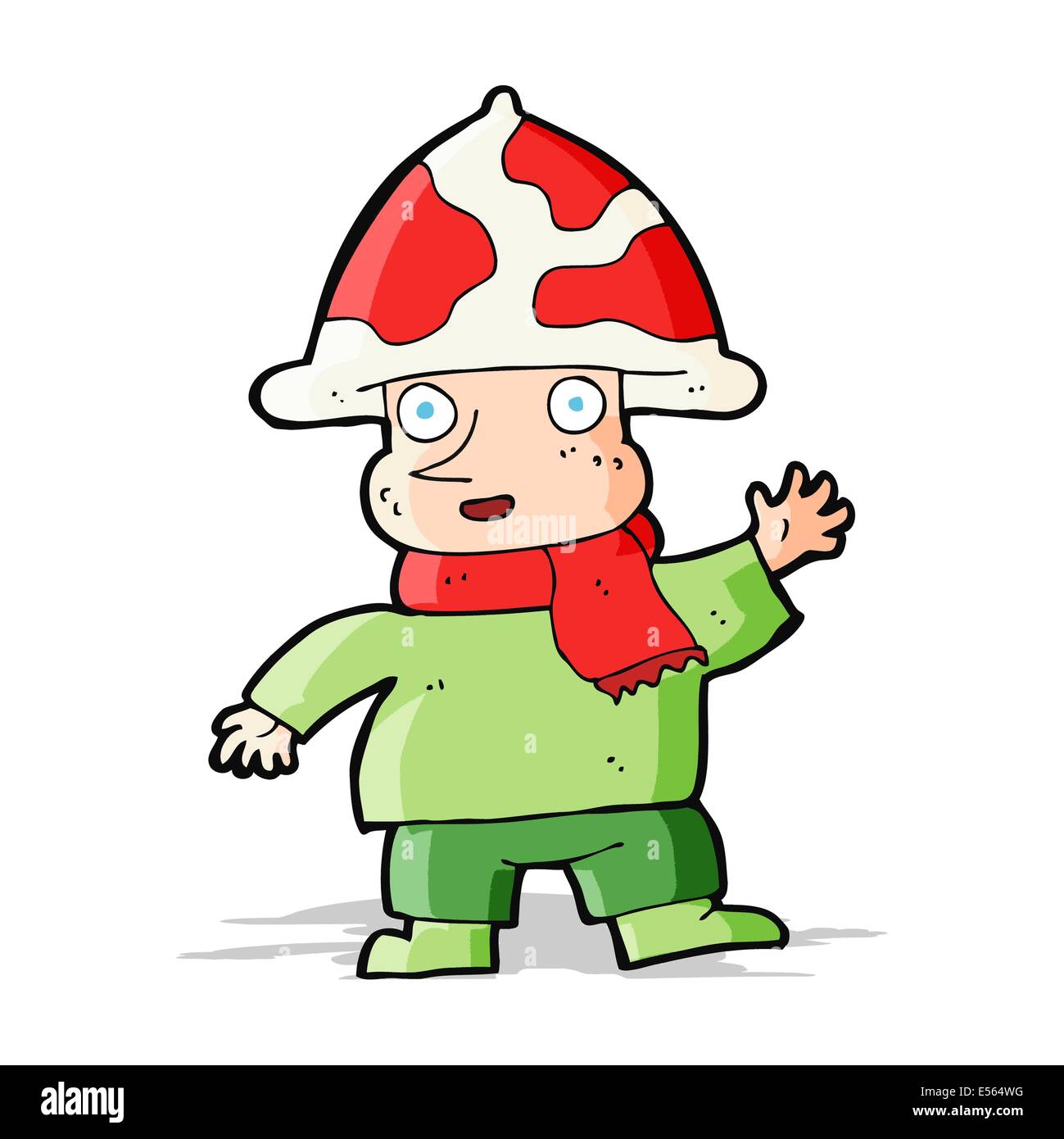 cartoon mushroom man Stock Vector Image & Art - Alamy