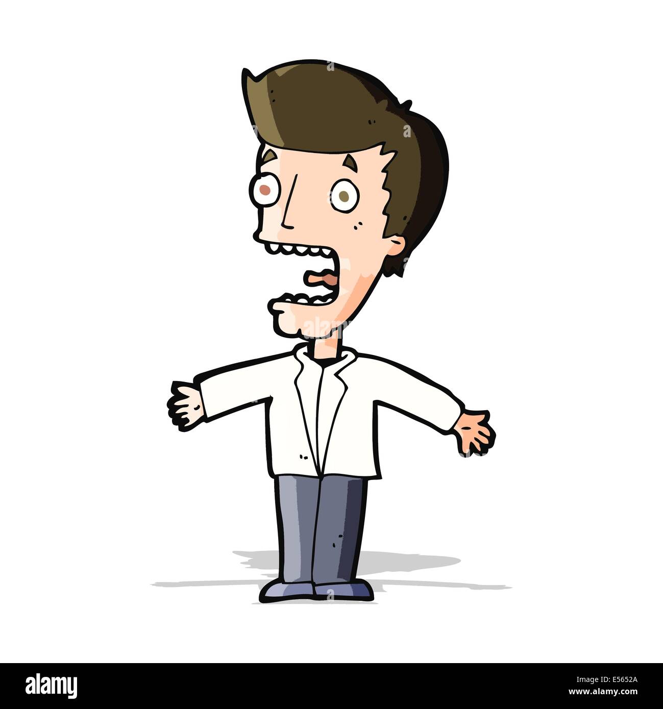 cartoon screaming man Stock Vector Image & Art - Alamy