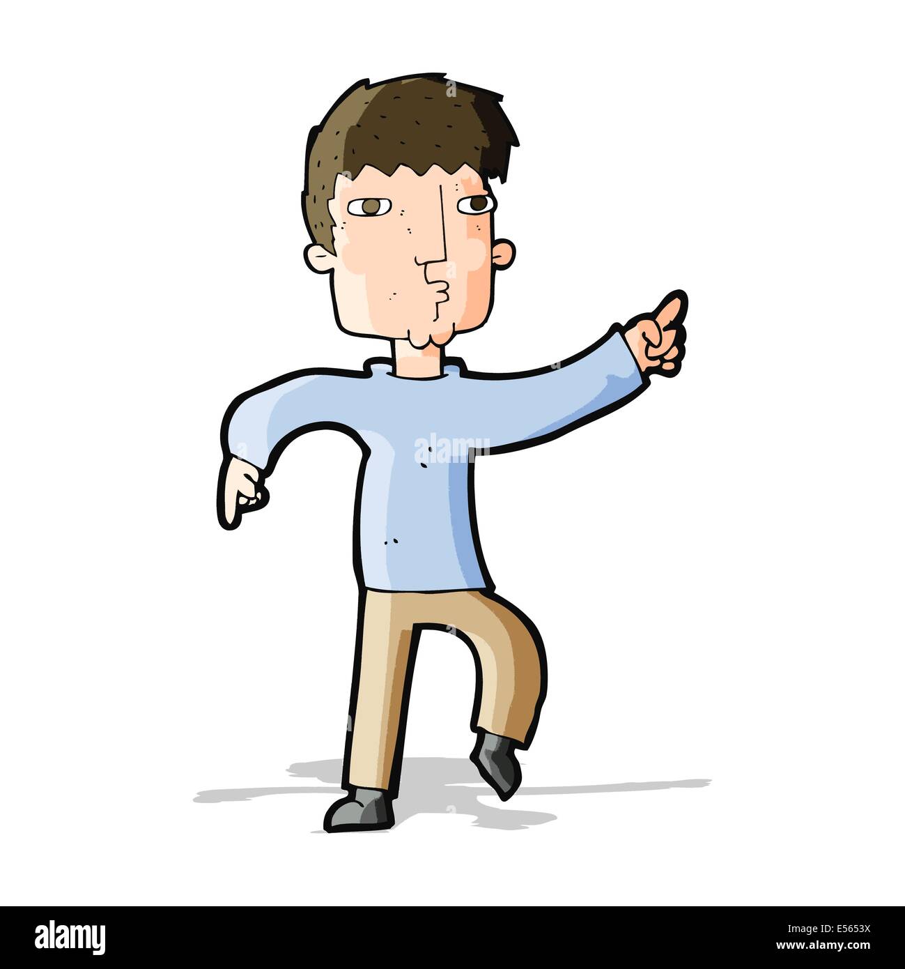 cartoon dancing man Stock Vector Image & Art - Alamy