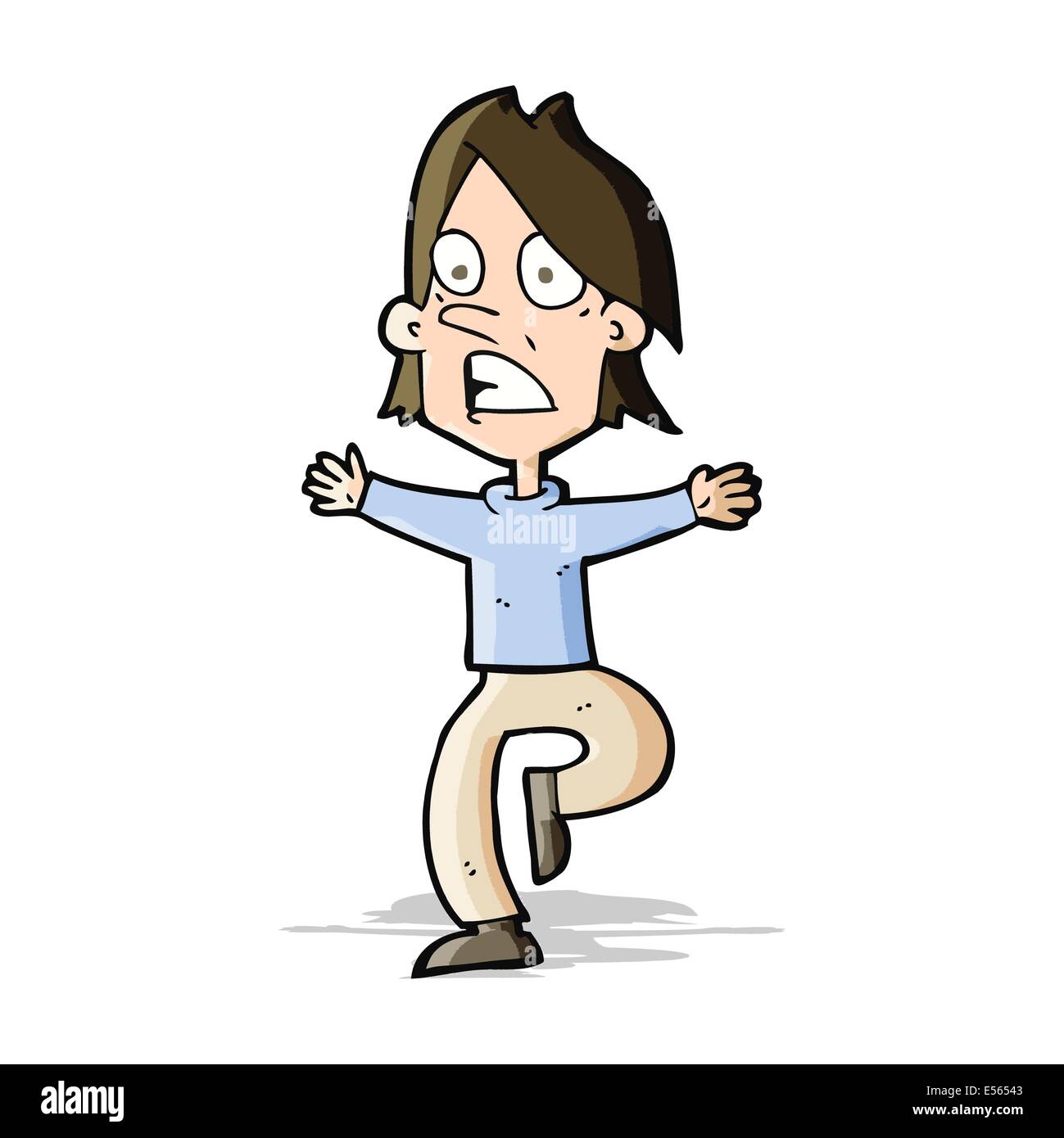 cartoon panicking man Stock Vector Image & Art - Alamy