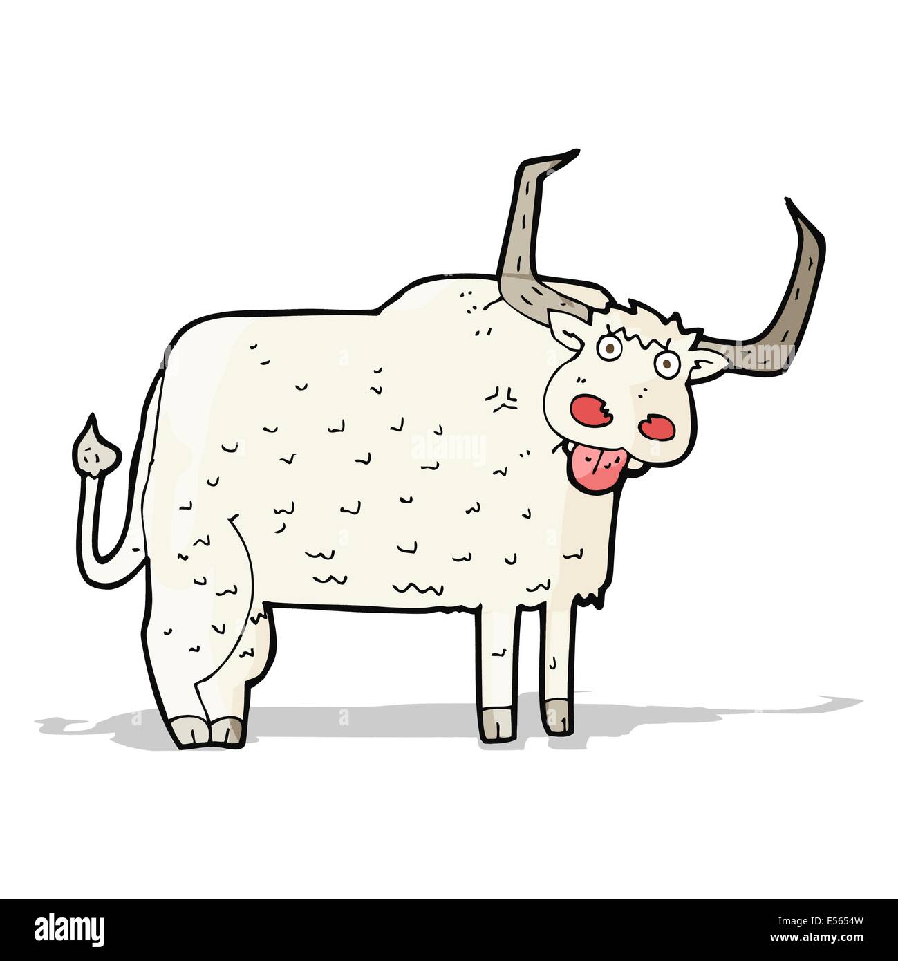 cartoon hairy cow Stock Vector Image & Art - Alamy