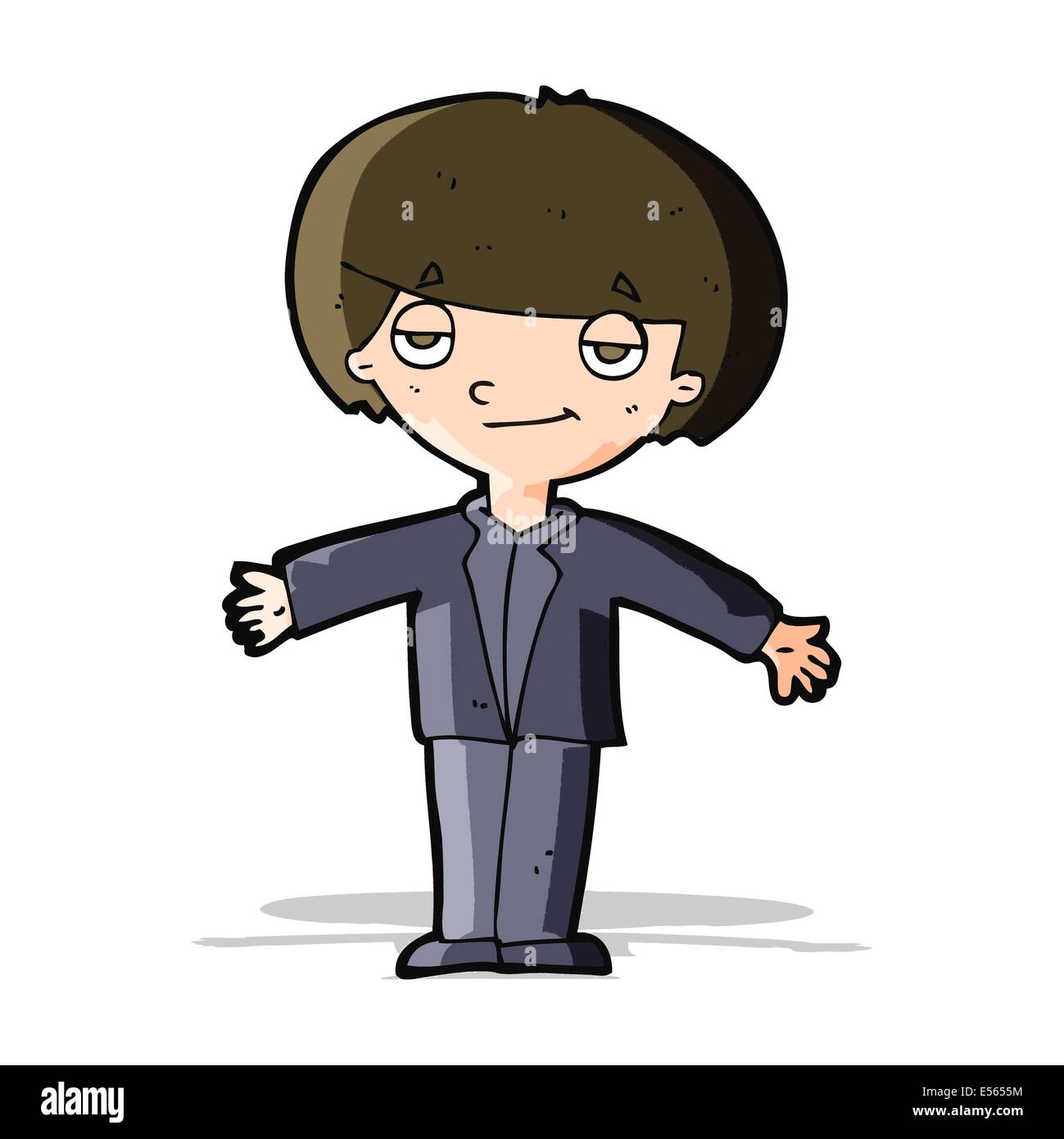 Cartoon arrogant boy hi-res stock photography and images - Alamy