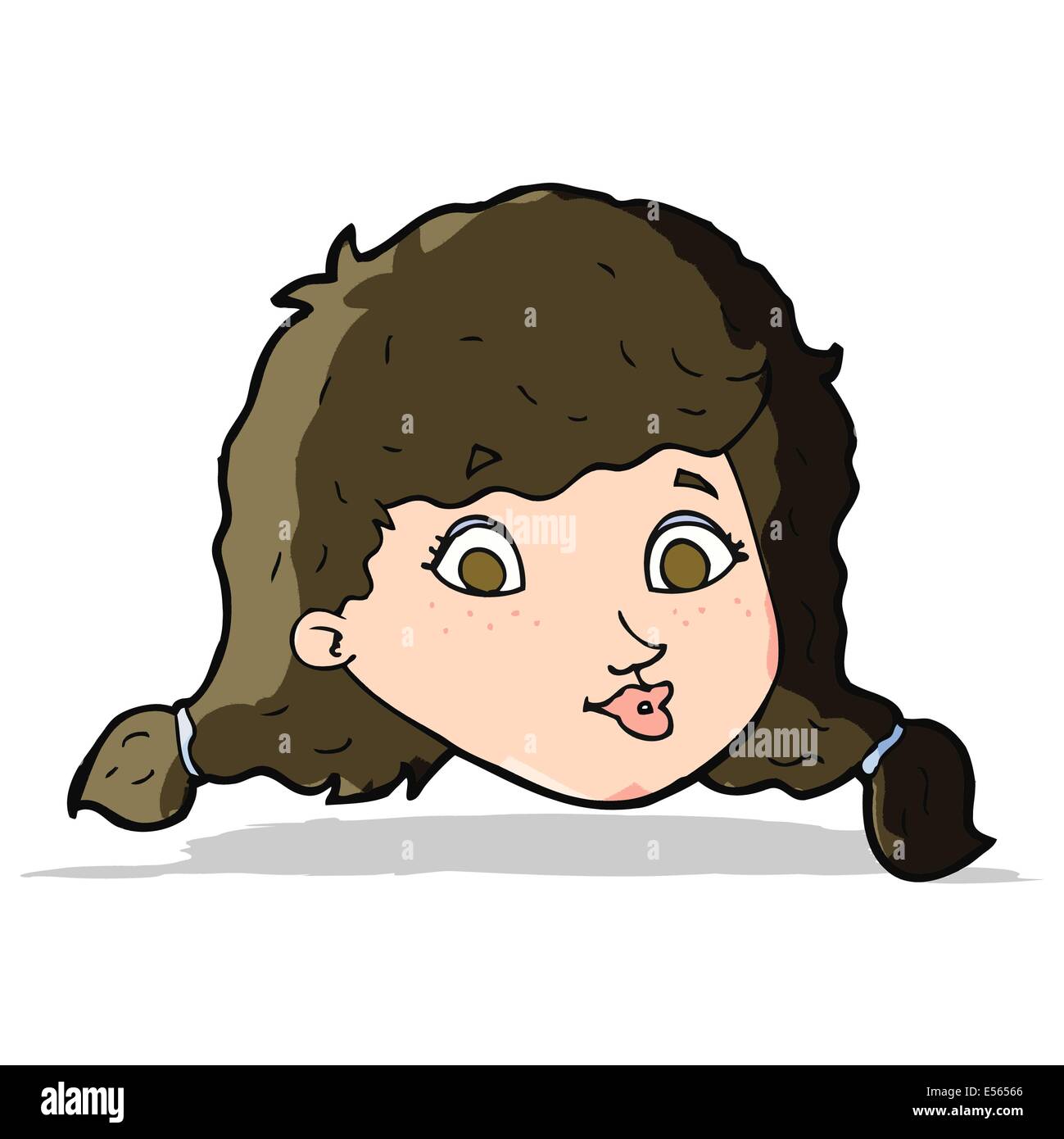 cartoon pretty female;face Stock Vector Image & Art - Alamy