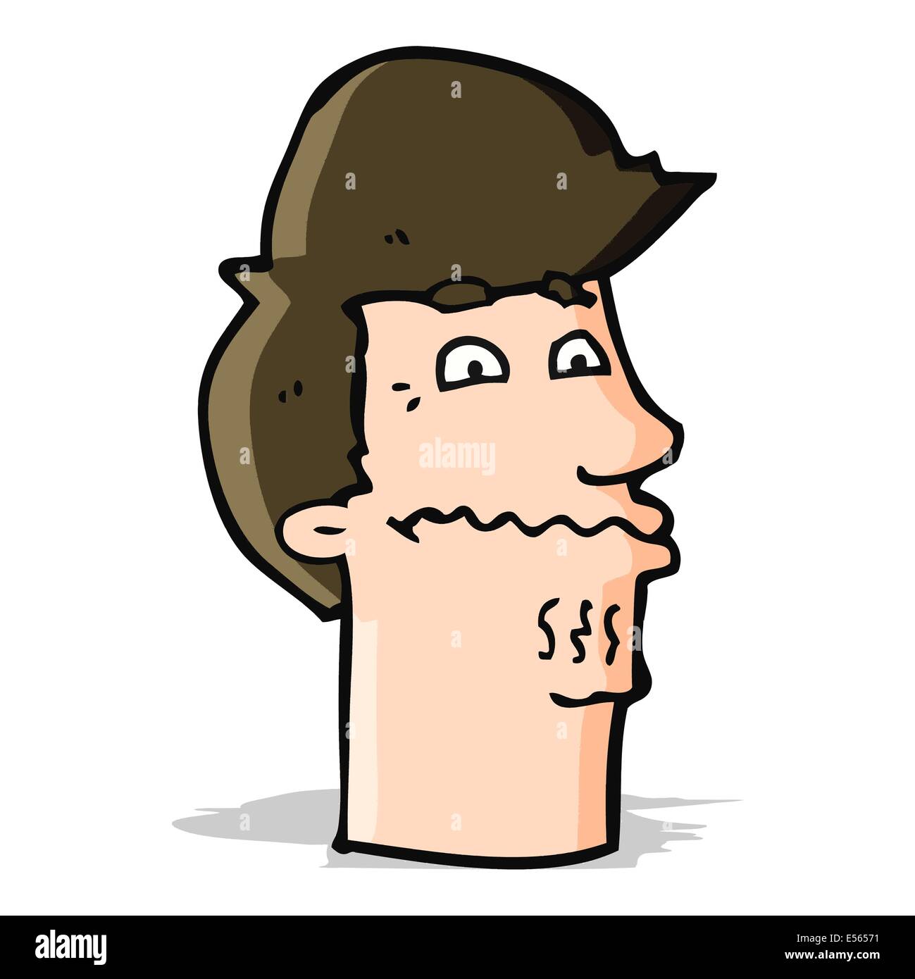 cartoon nervous man Stock Vector Image & Art - Alamy
