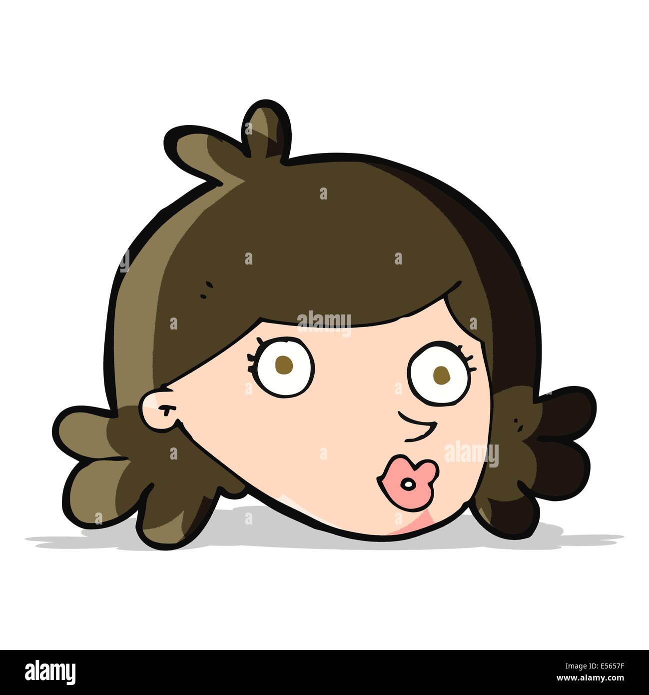 cartoon pretty face Stock Vector Image & Art - Alamy