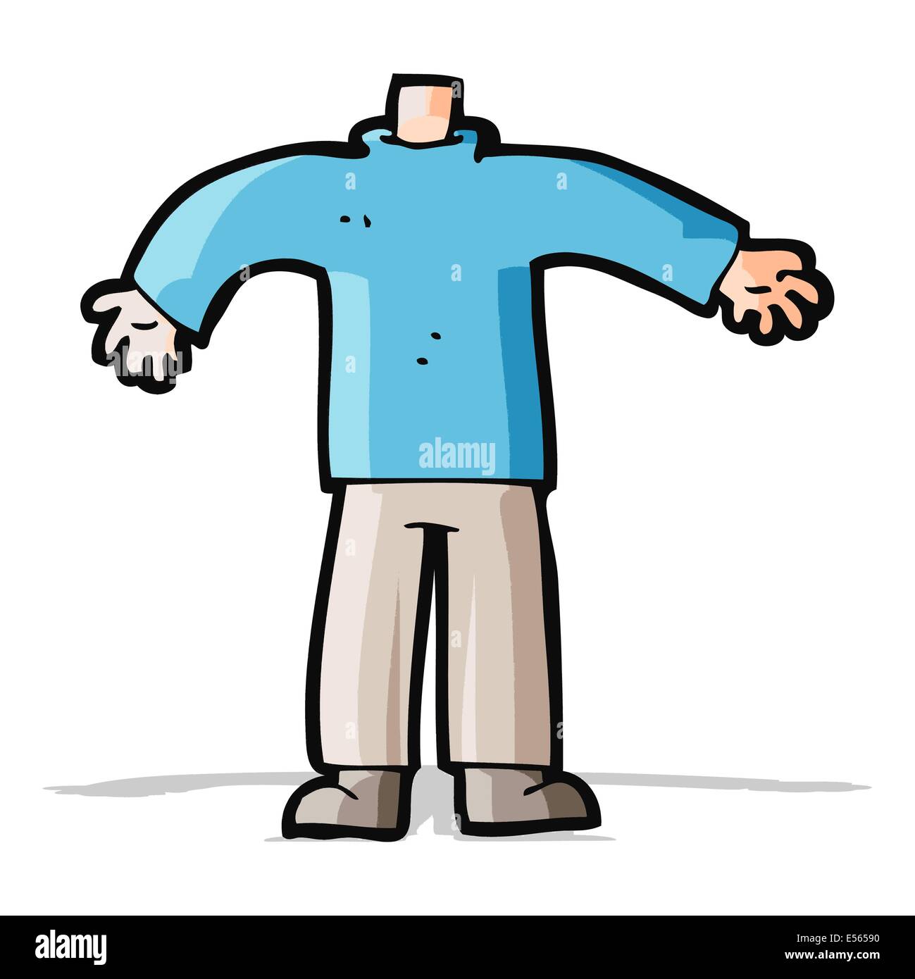 cartoon male body (mix and match cartoons or add own photos Stock ...