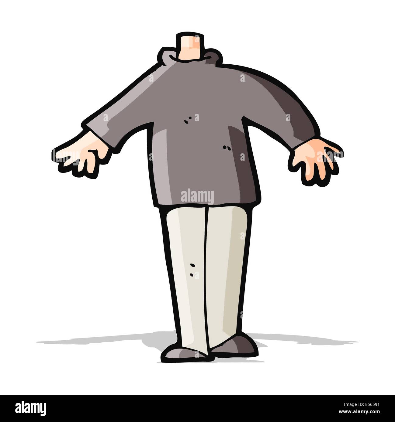 cartoon male body (mix and match cartoons or add own photos Stock ...