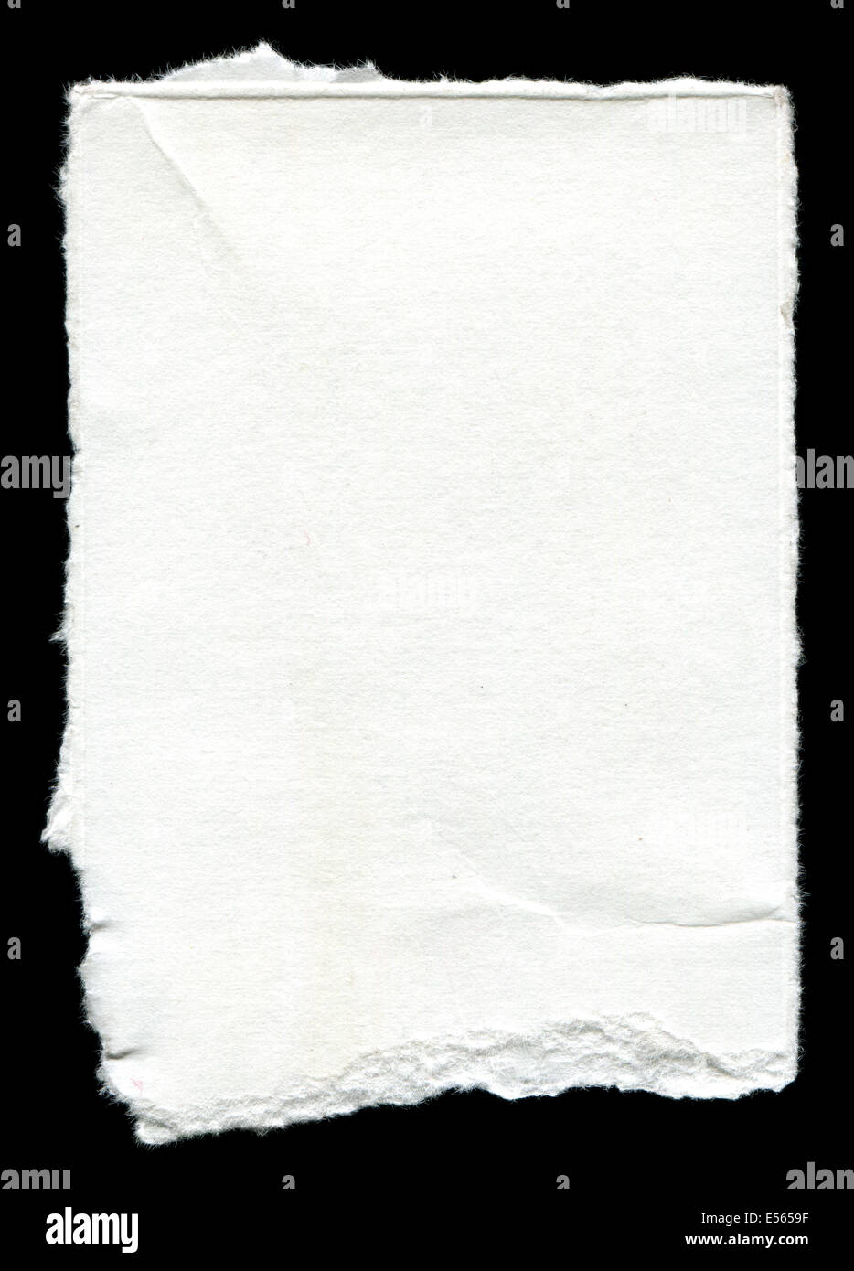 Collection of various pieces of note paper on white background Stock ...