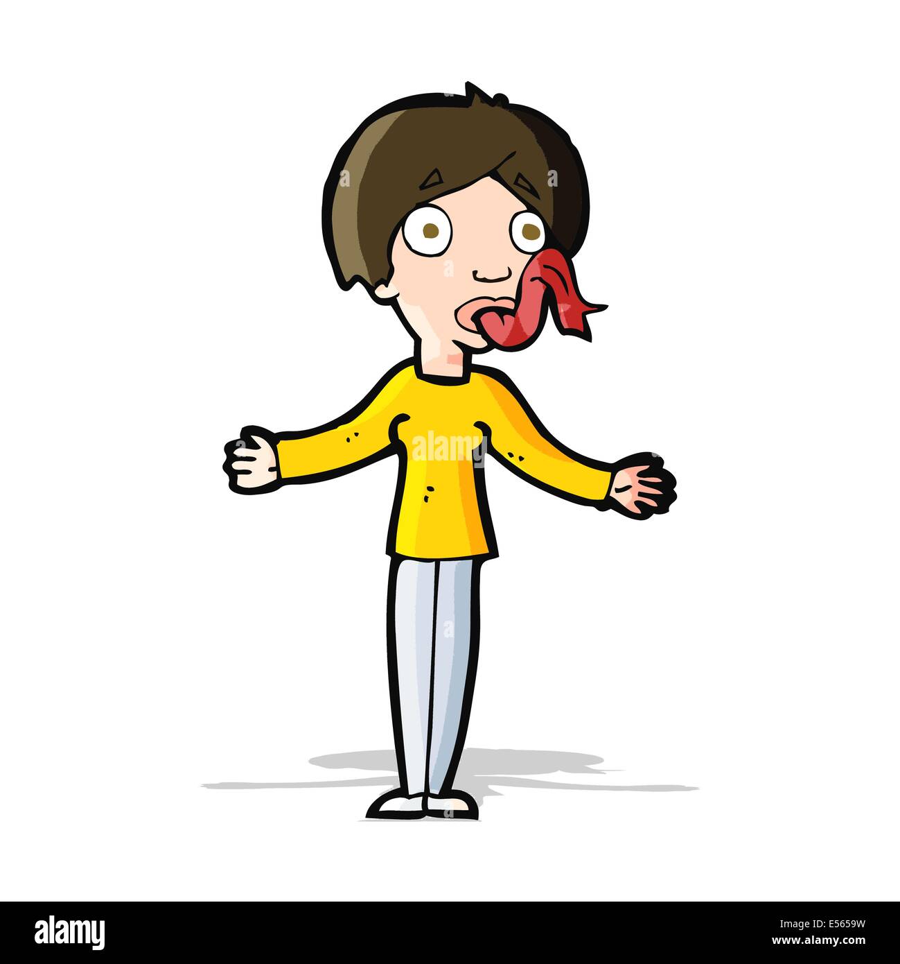 cartoon woman telling lies Stock Vector Image & Art - Alamy