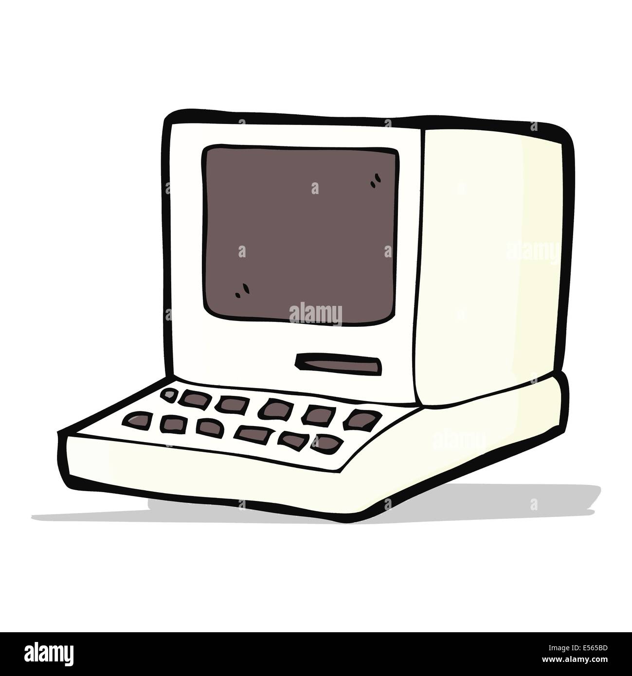 cartoon old computer Stock Vector Image & Art - Alamy