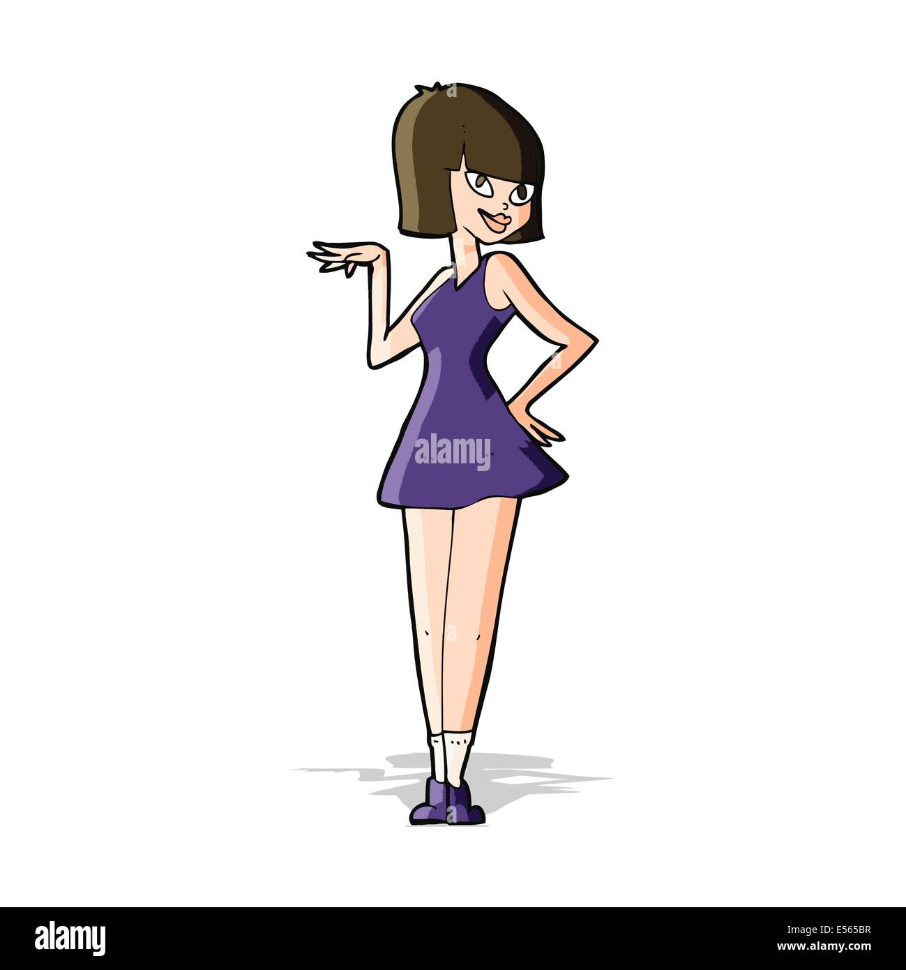 cartoon pretty woman Stock Vector Image & Art - Alamy
