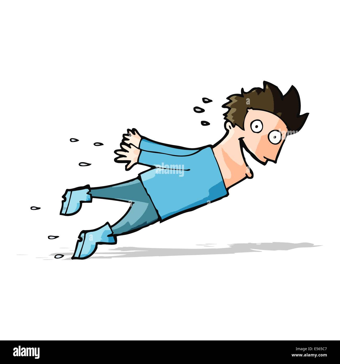 cartoon drenched man flying Stock Vector Image & Art - Alamy
