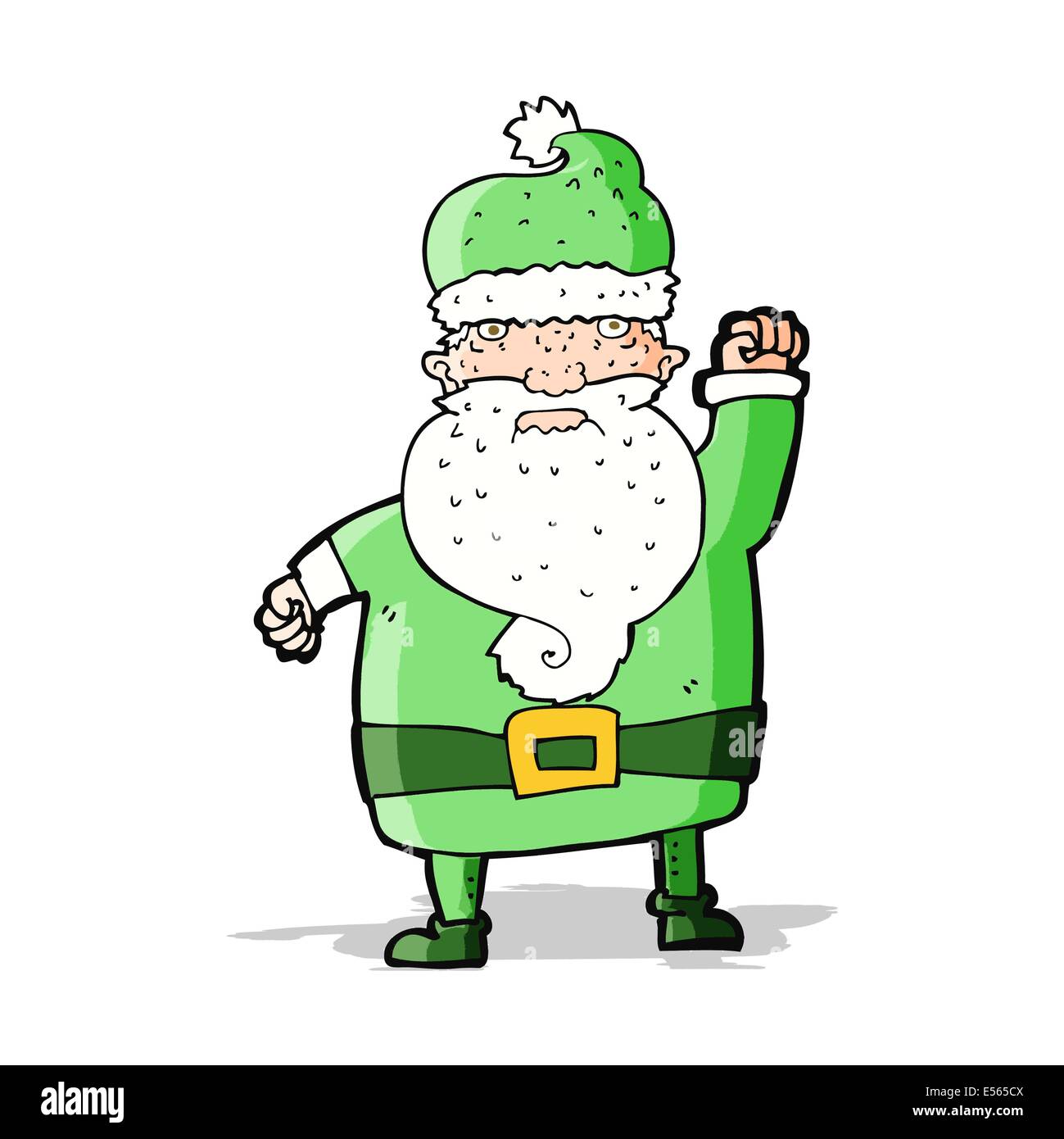 cartoon angry santa claus Stock Vector Image & Art - Alamy