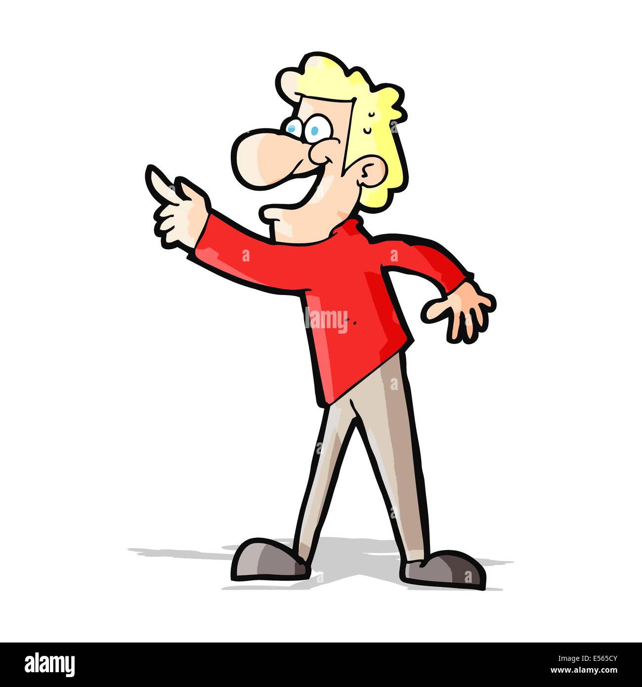 Cartoon boy laughing pointing hi-res stock photography and images - Alamy