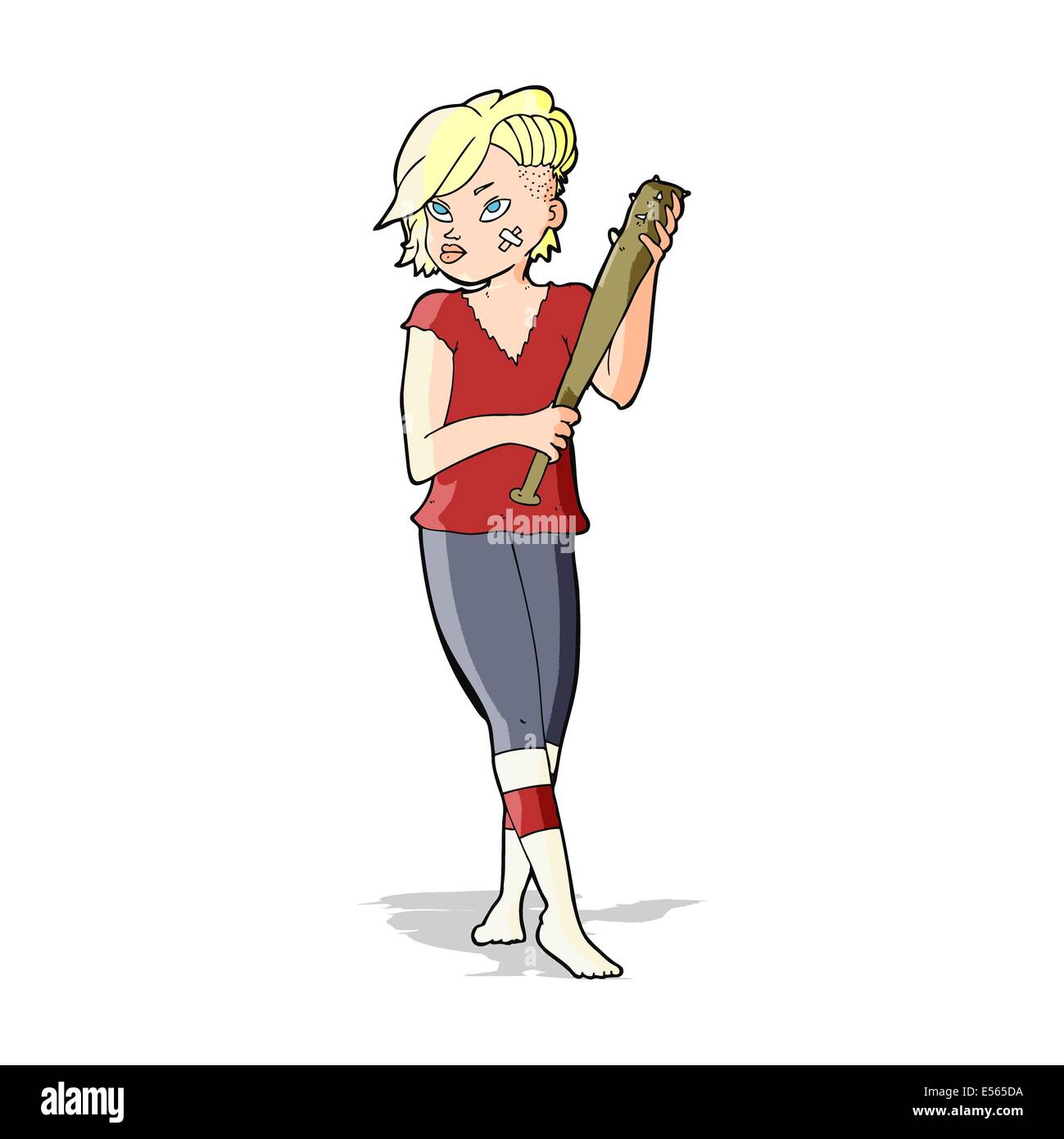 Female baseball bat hand Stock Vector Images - Alamy