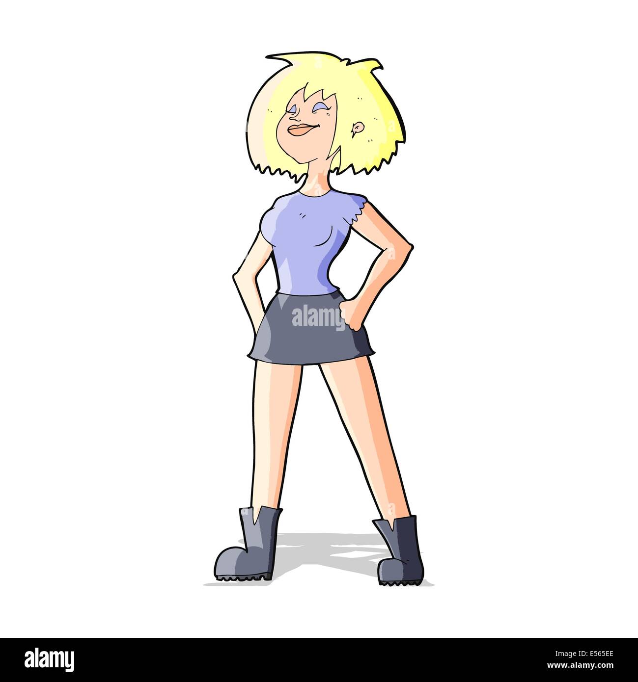 cartoon capable woman Stock Vector Image & Art - Alamy